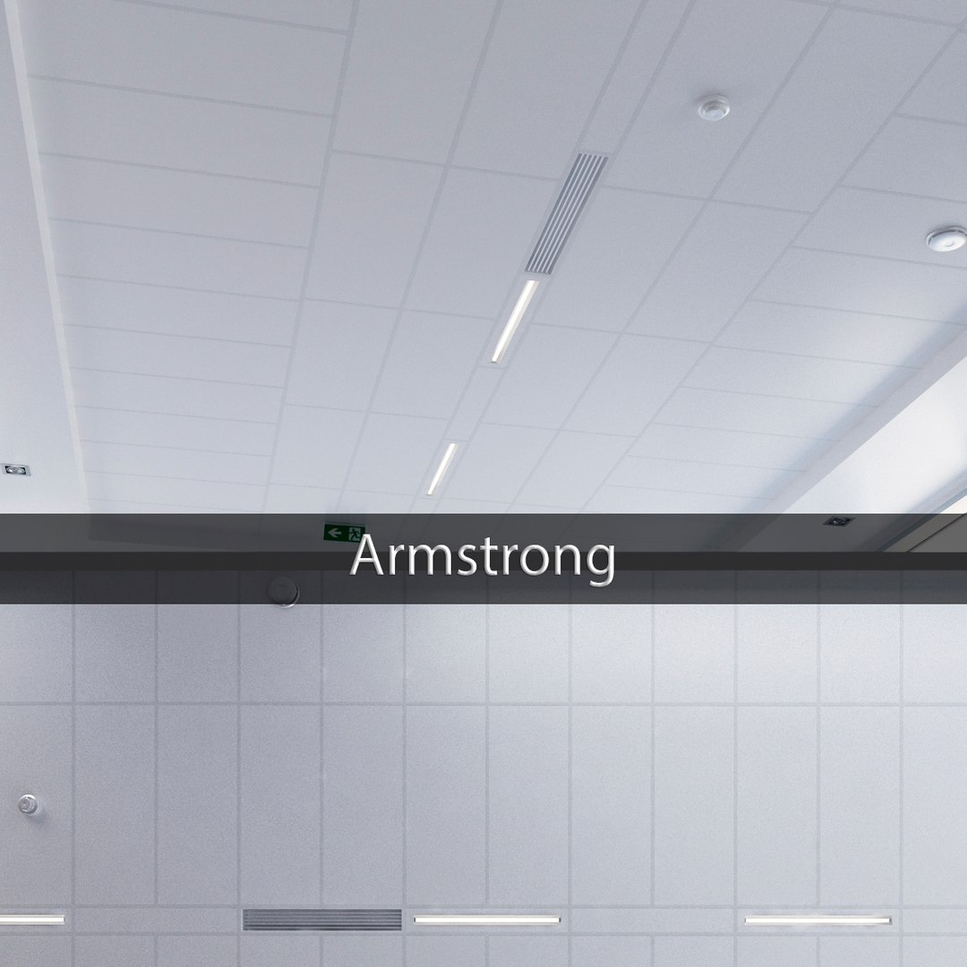 Ceiling Armstrong 3D Model - TurboSquid 1237649