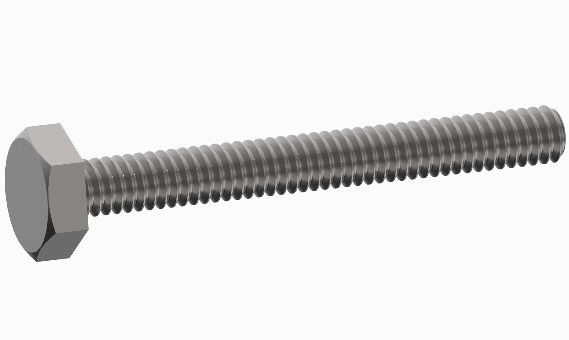 3D Screw Bolt M2 Length Model - TurboSquid 1555498