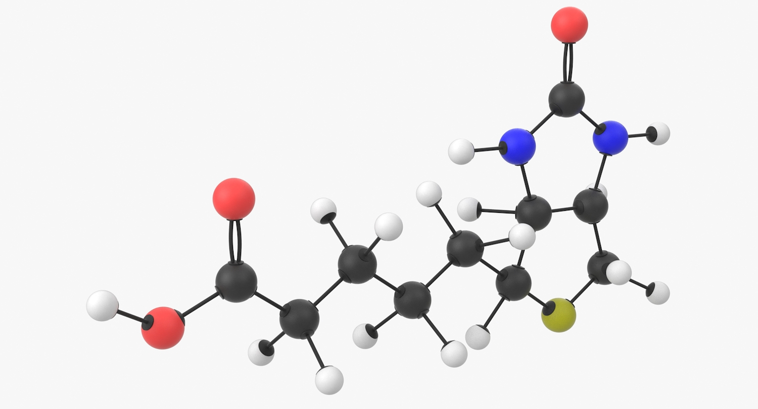3D model vitamin b7 molecule - TurboSquid 1423037
