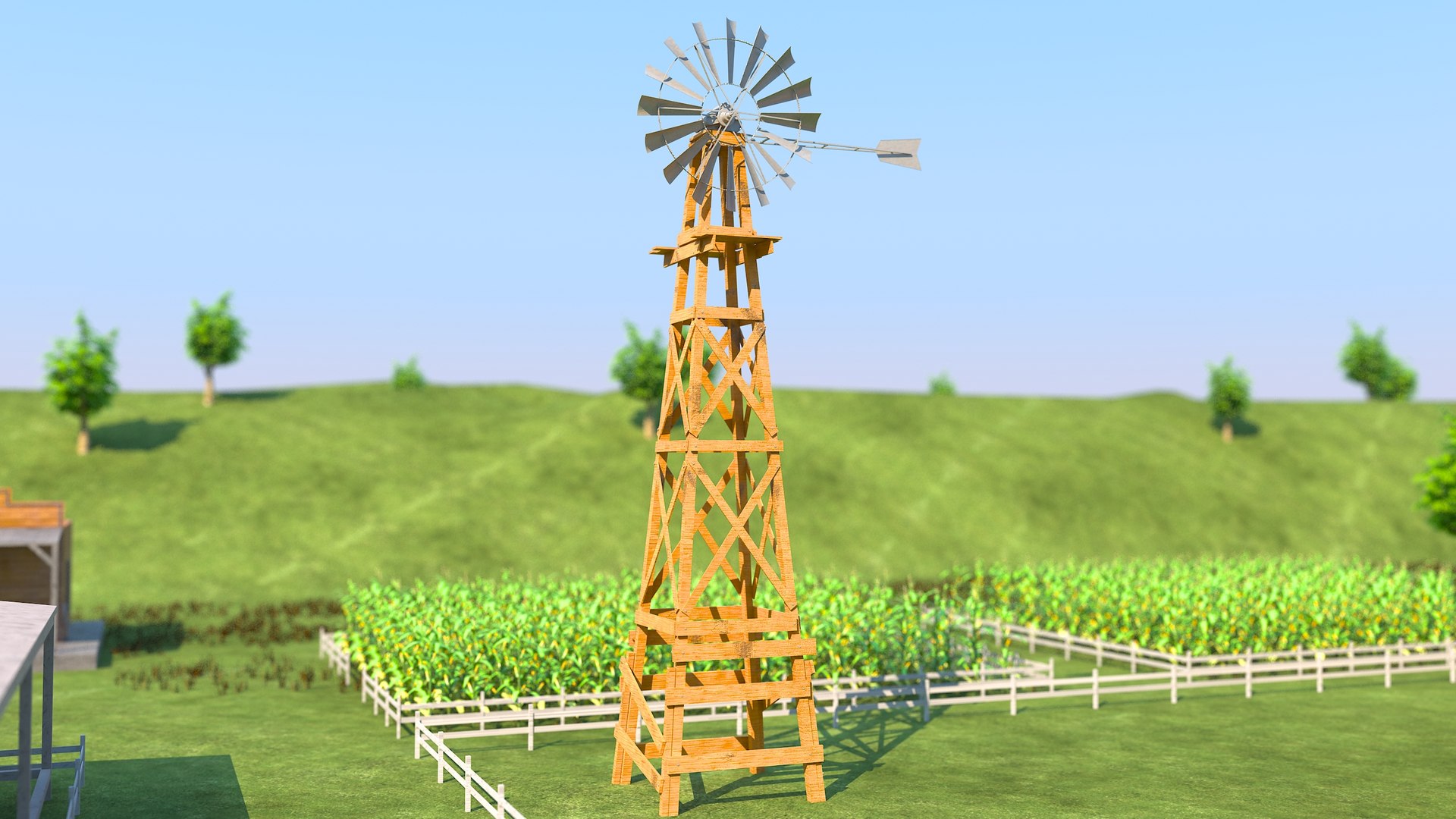 3D Full Farm Scene model - TurboSquid 1954115
