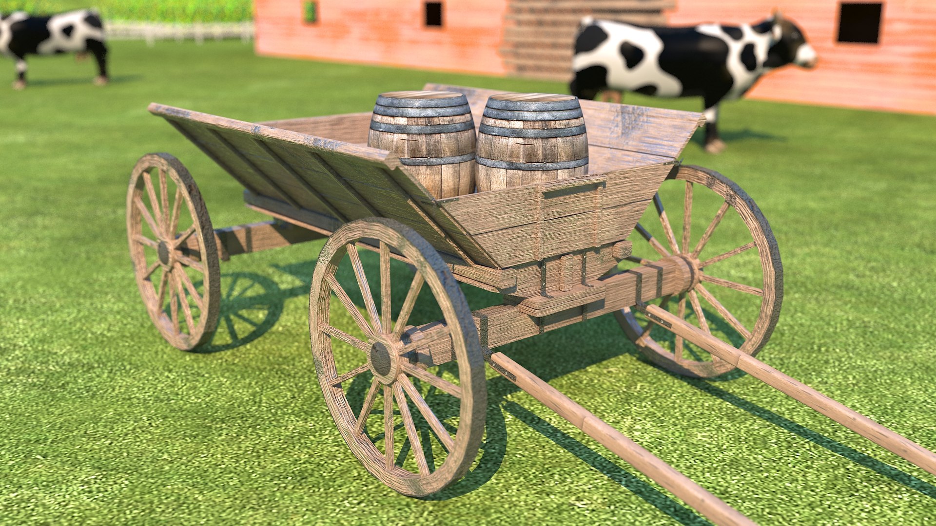 3D Full Farm Scene model - TurboSquid 1954115