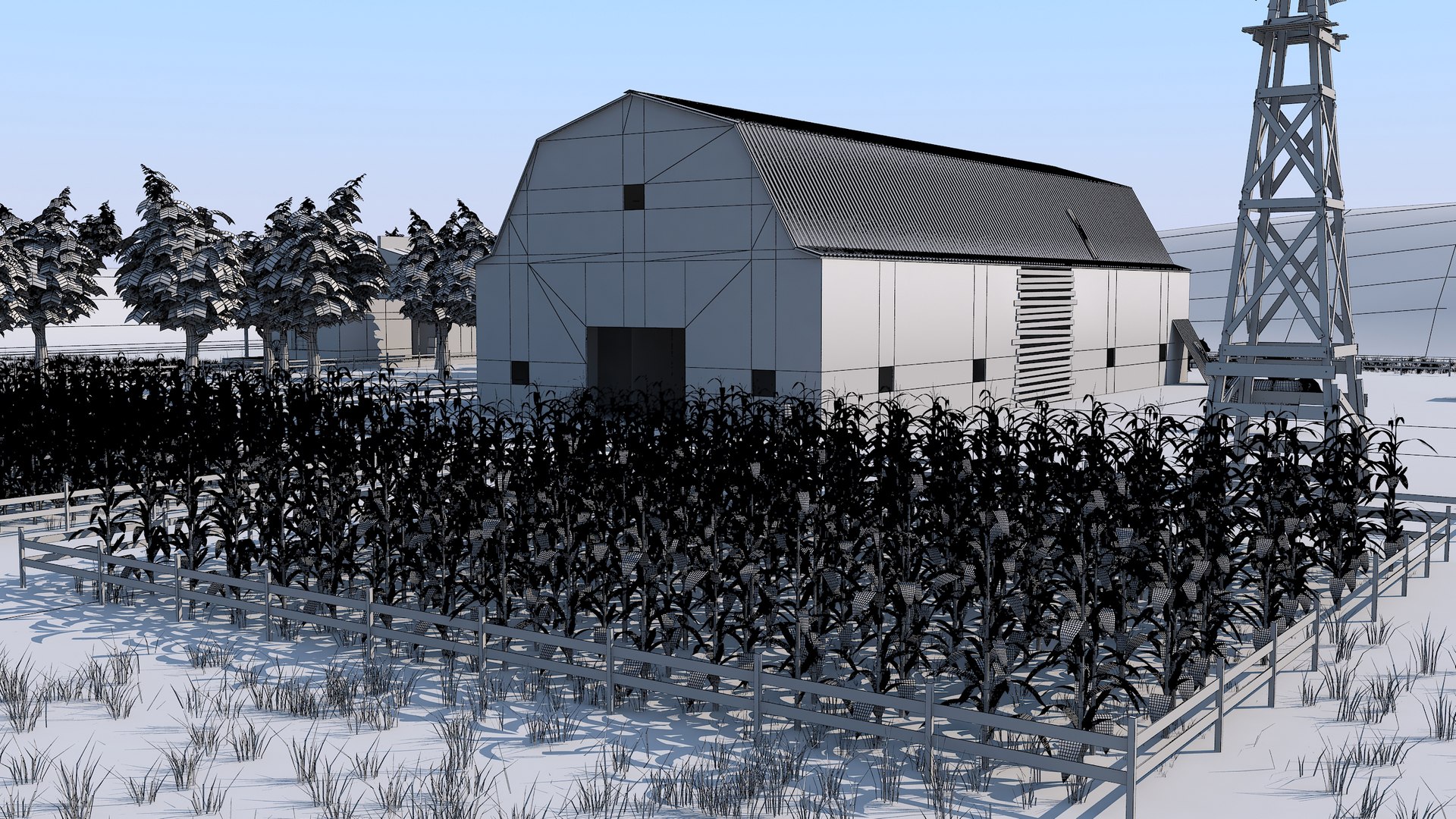 3D Full Farm Scene model - TurboSquid 1954115