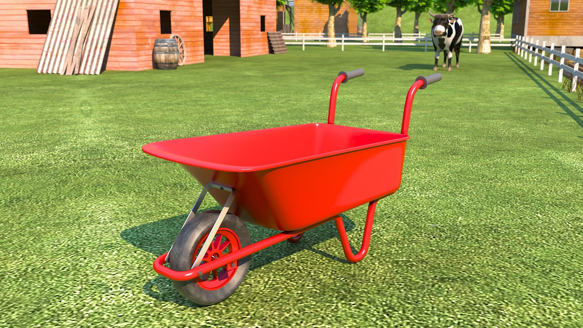 3D Full Farm Scene model - TurboSquid 1954115
