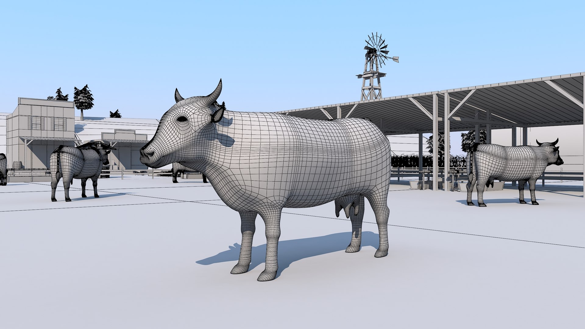 3D Full Farm Scene model - TurboSquid 1954115