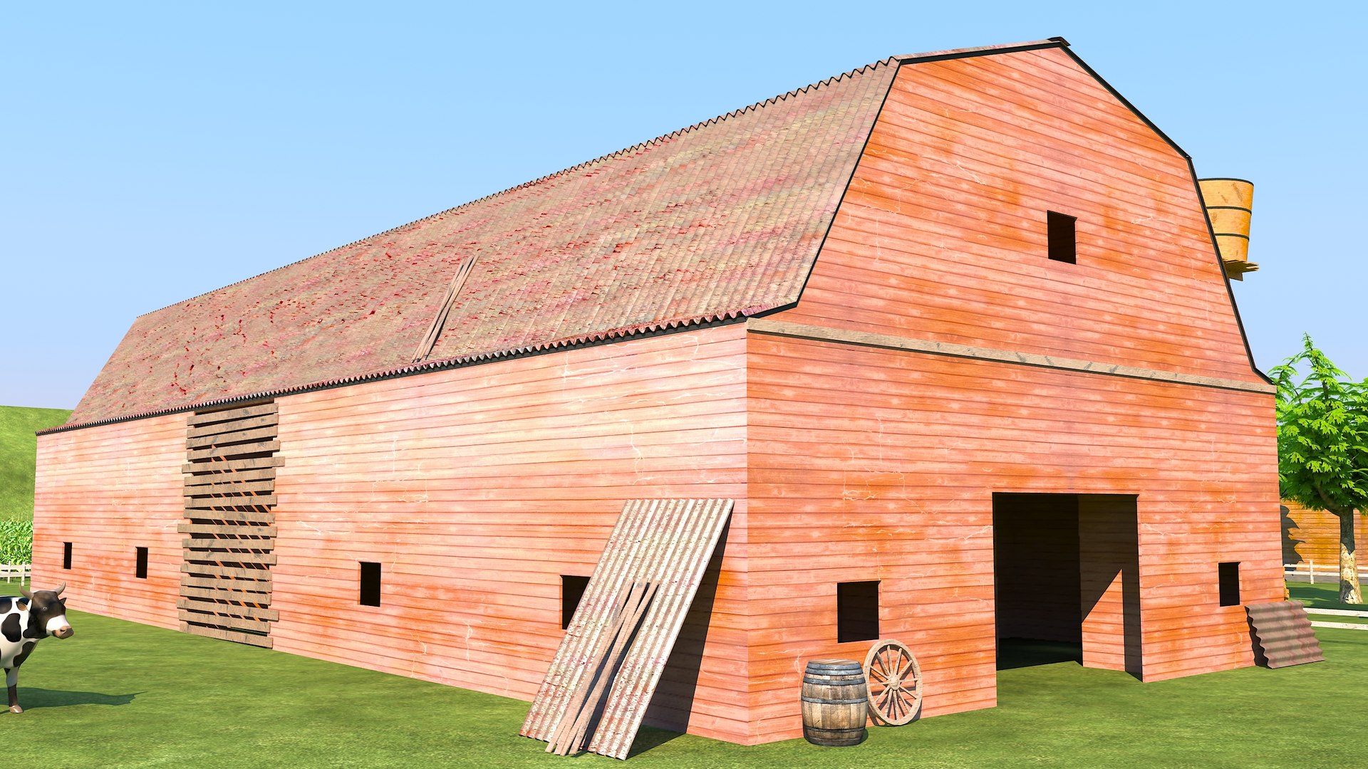 3D Full Farm Scene model - TurboSquid 1954115