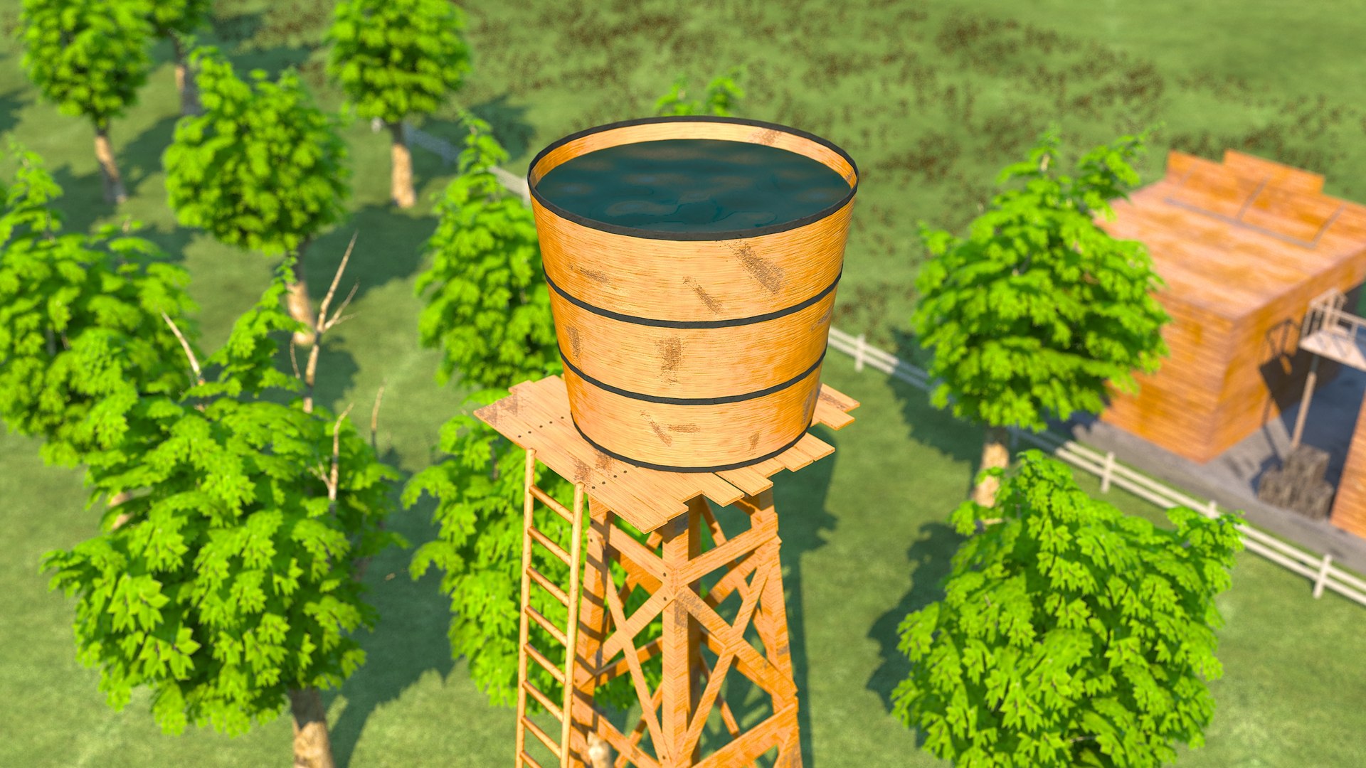 3D Full Farm Scene model - TurboSquid 1954115