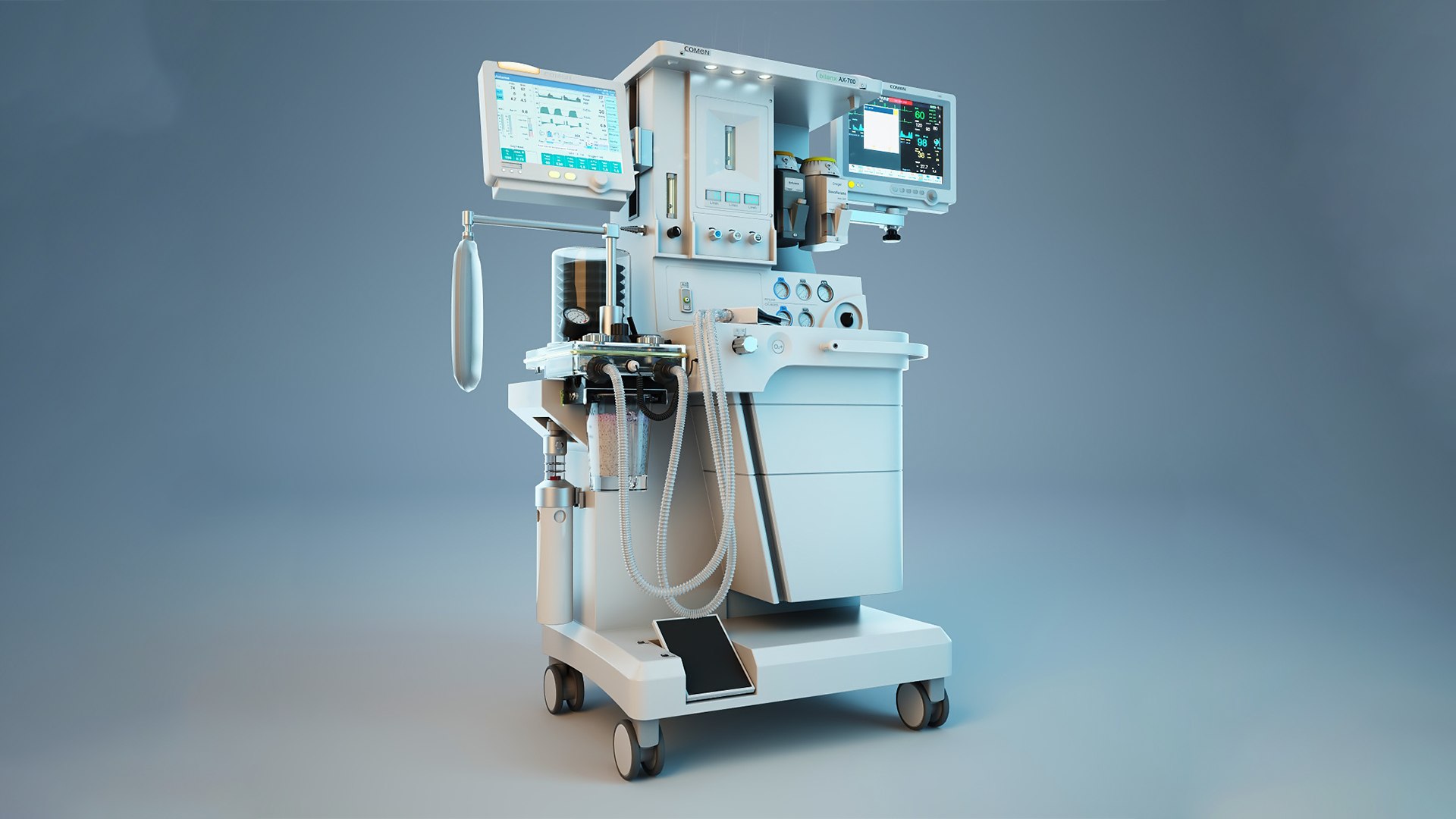 Bilanx Ax-700 Anesthesia Apparatus 3d Max