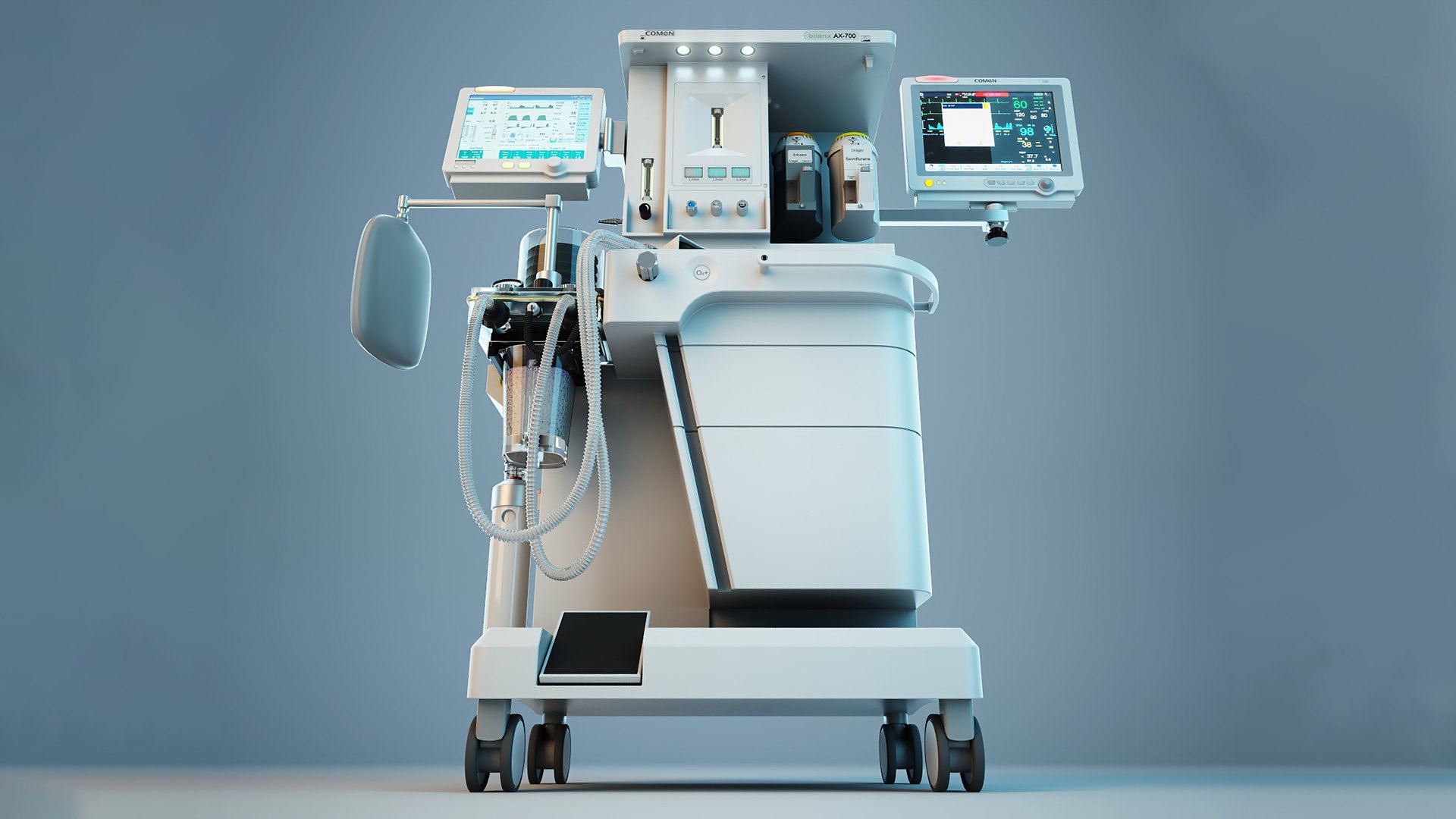 Bilanx Ax-700 Anesthesia Apparatus 3d Max