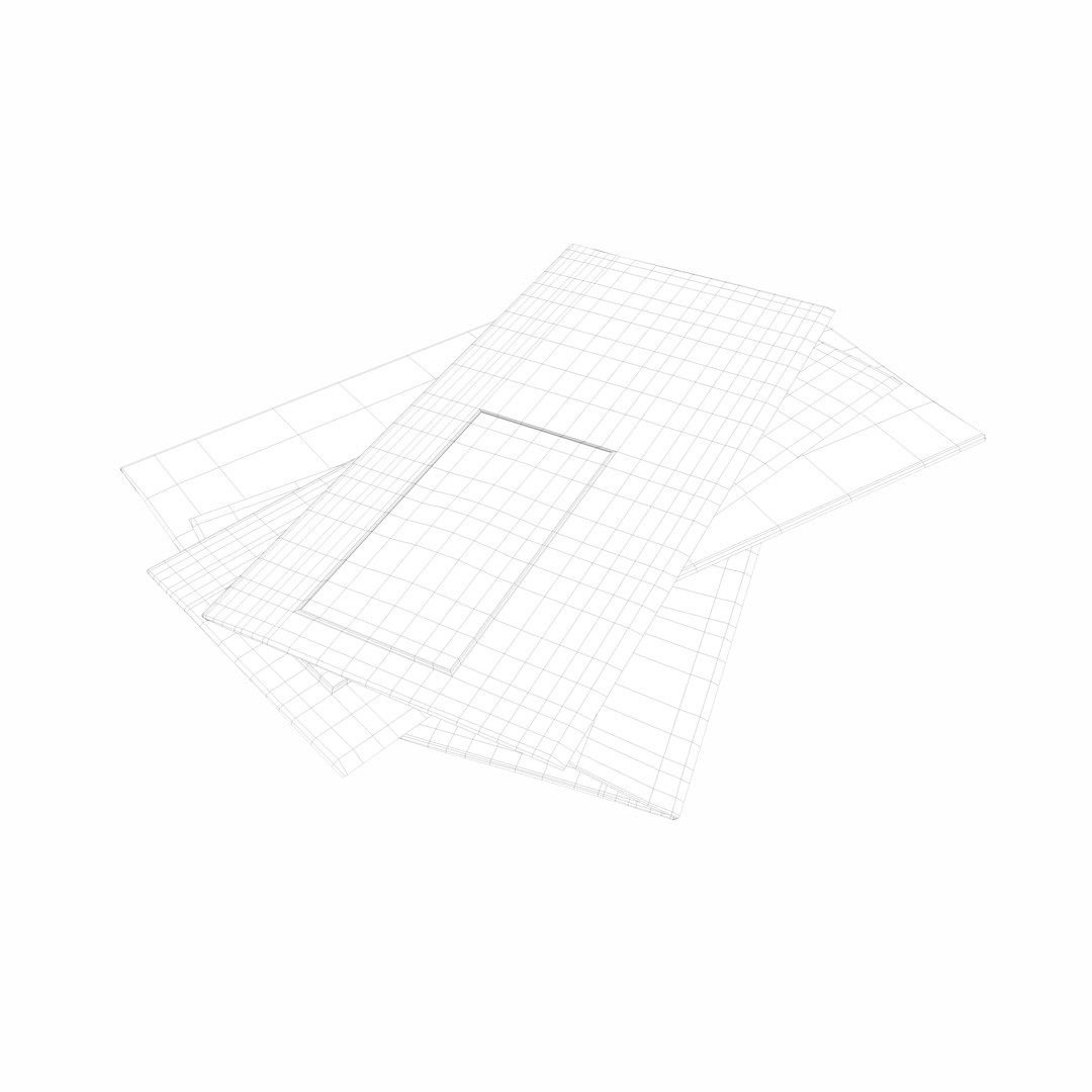 Mail Paper Letter 3D Model - TurboSquid 1561035