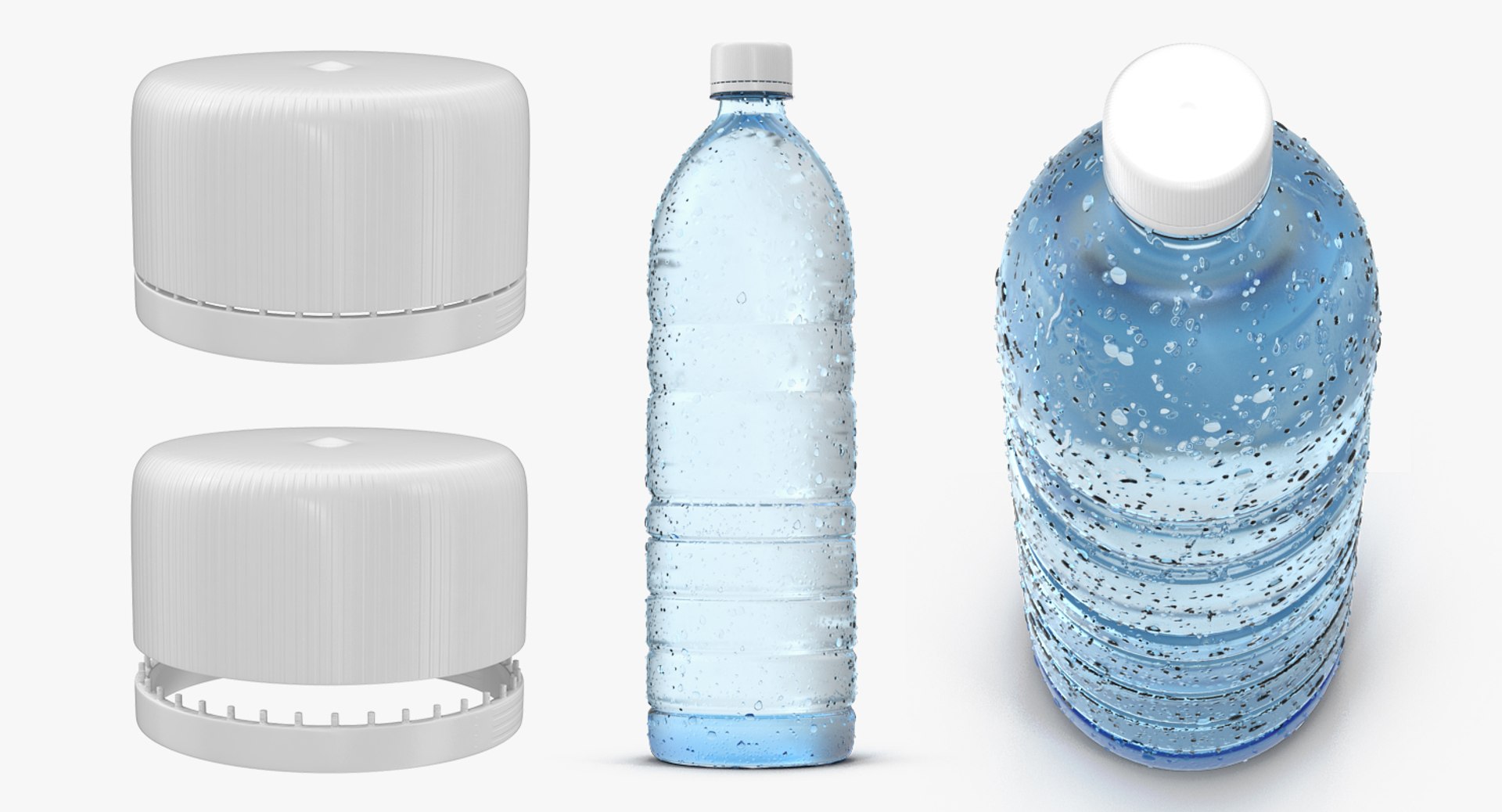 Water Bottle Covered Condensation 3D Model - TurboSquid 1240701