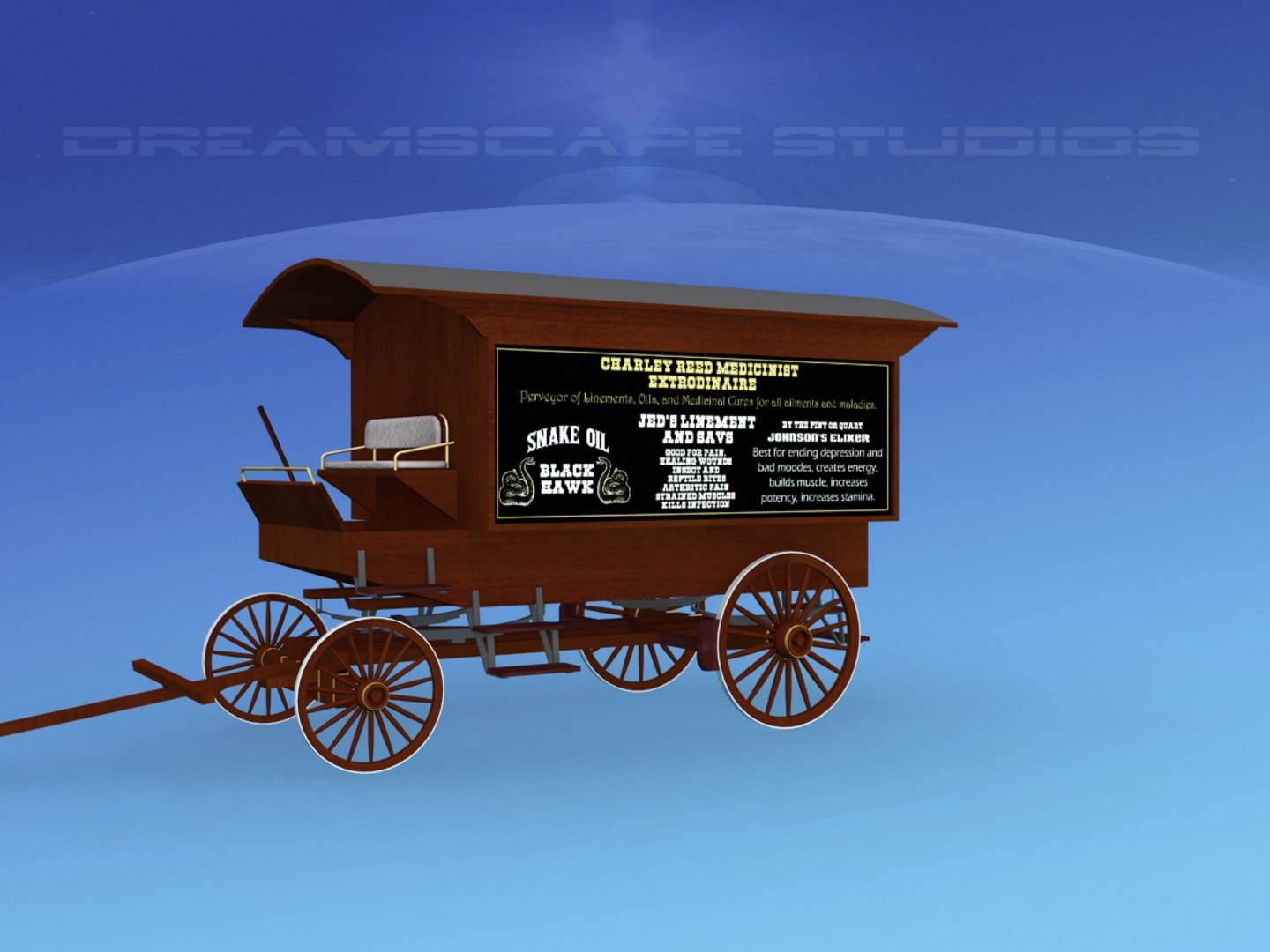 3D wagon medicine model - TurboSquid 1212711