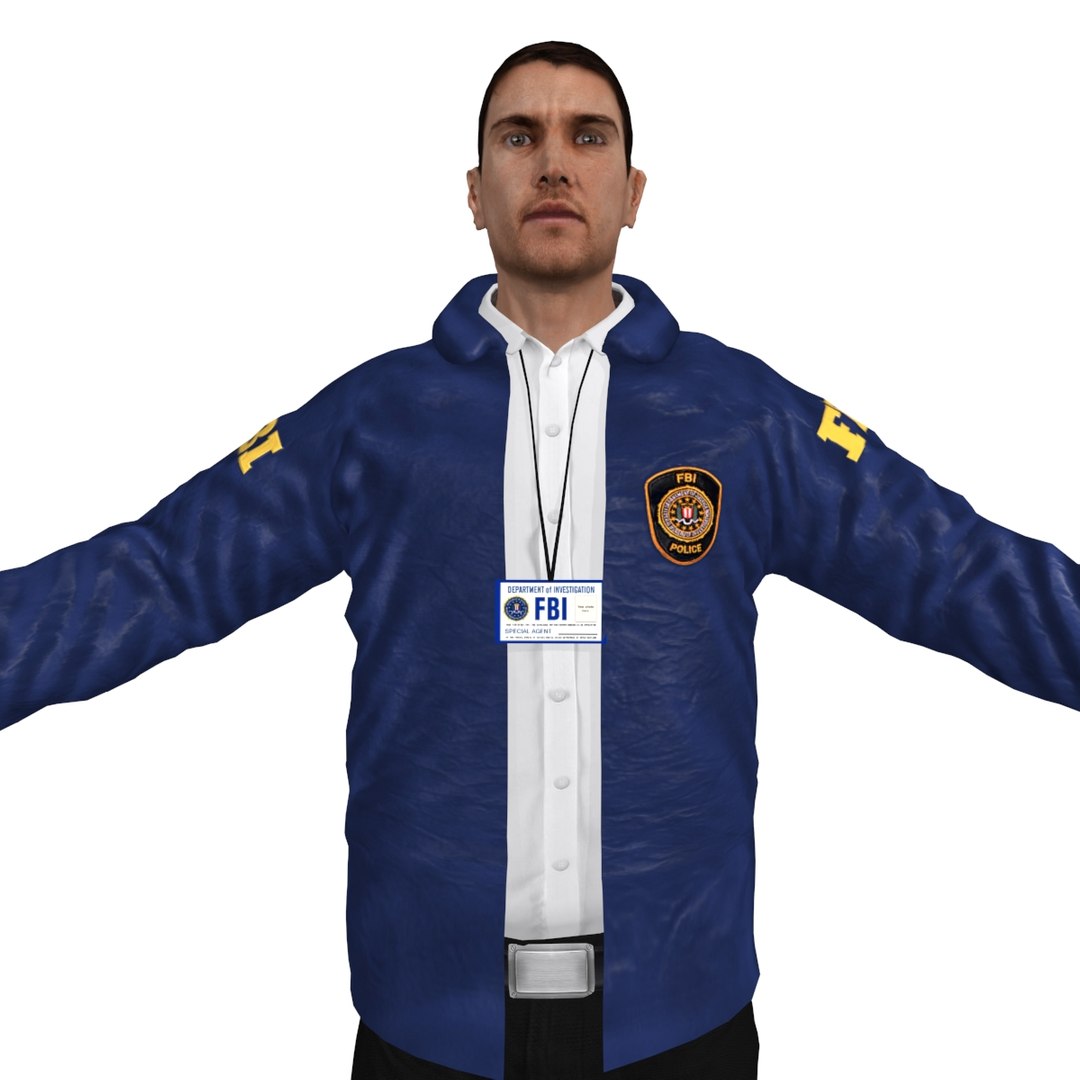 3d Fbi Agent Model