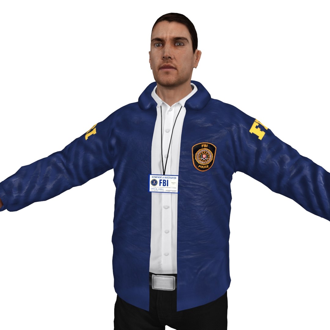 3d Fbi Agent Model