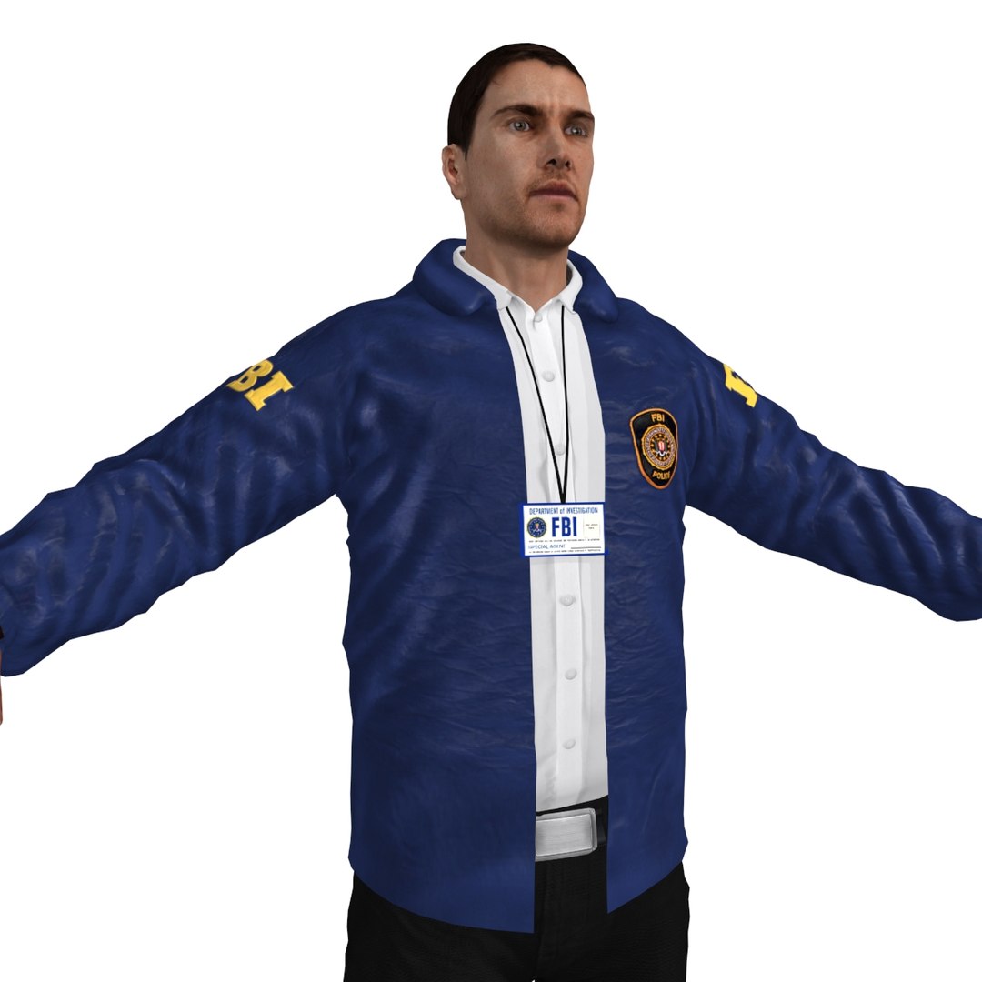 3d Fbi Agent Model