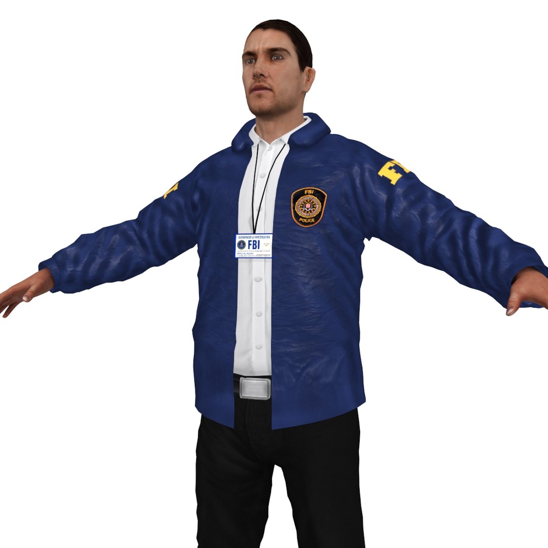 3d Fbi Agent Model