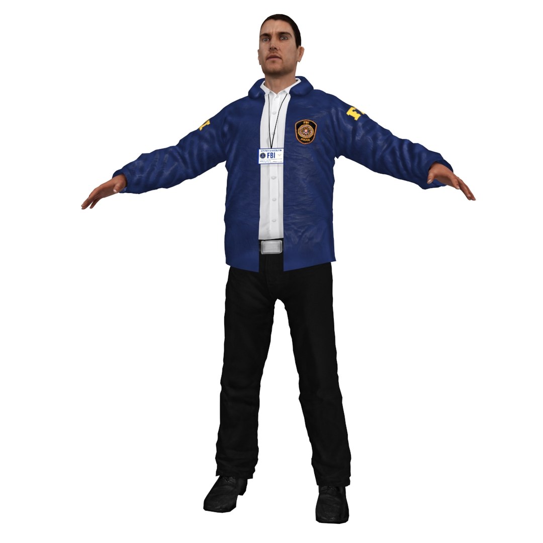 3d Fbi Agent Model