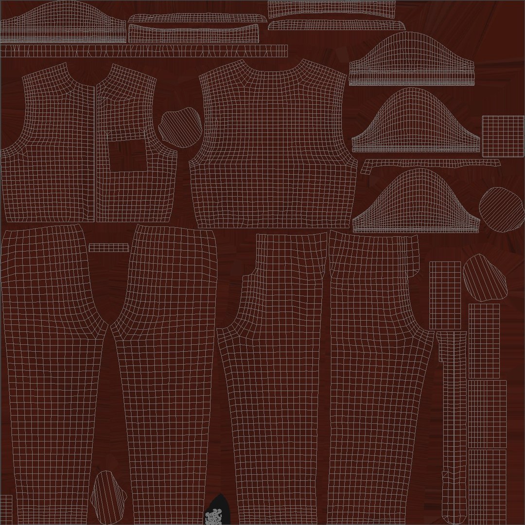 3D Model Overalls 92 - All MH Bodies UE5 Skeletons - Rigged ...