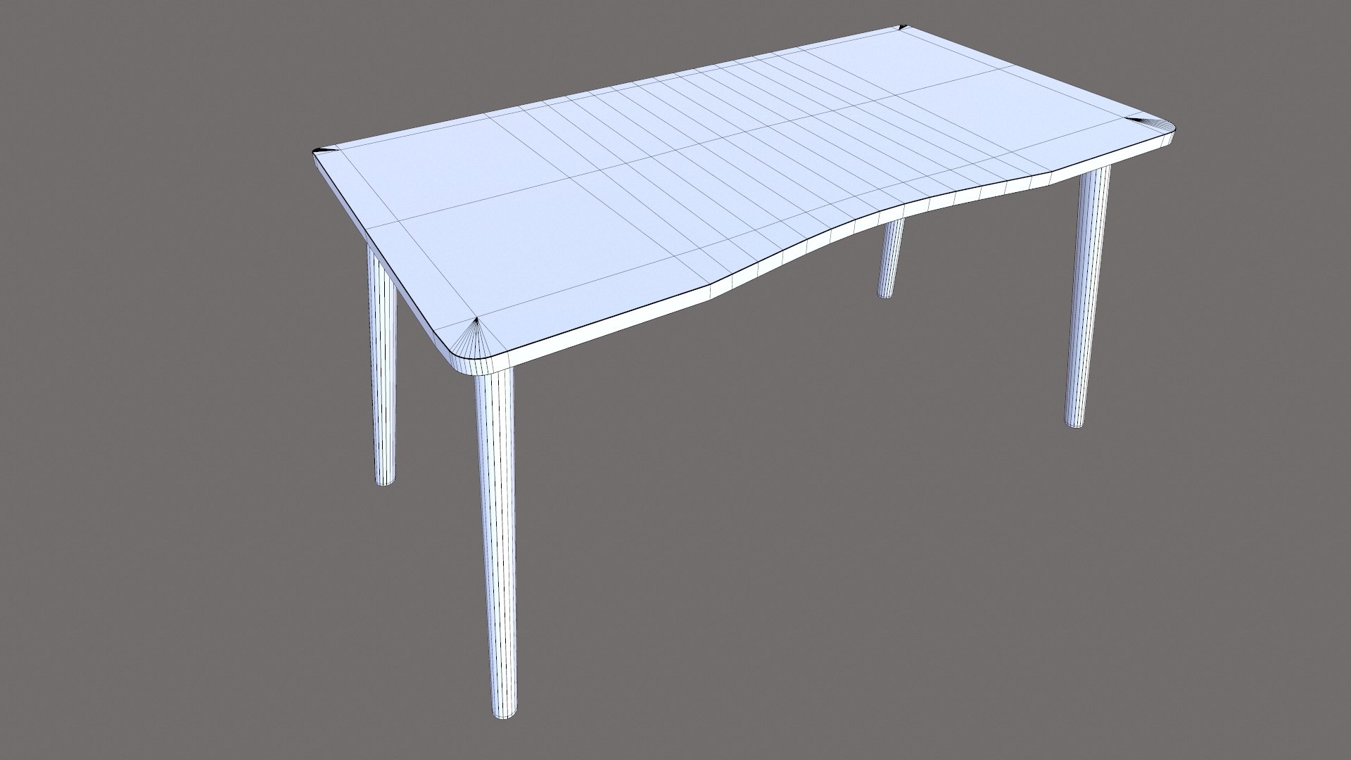 3D Wooden Table - TurboSquid 2000804