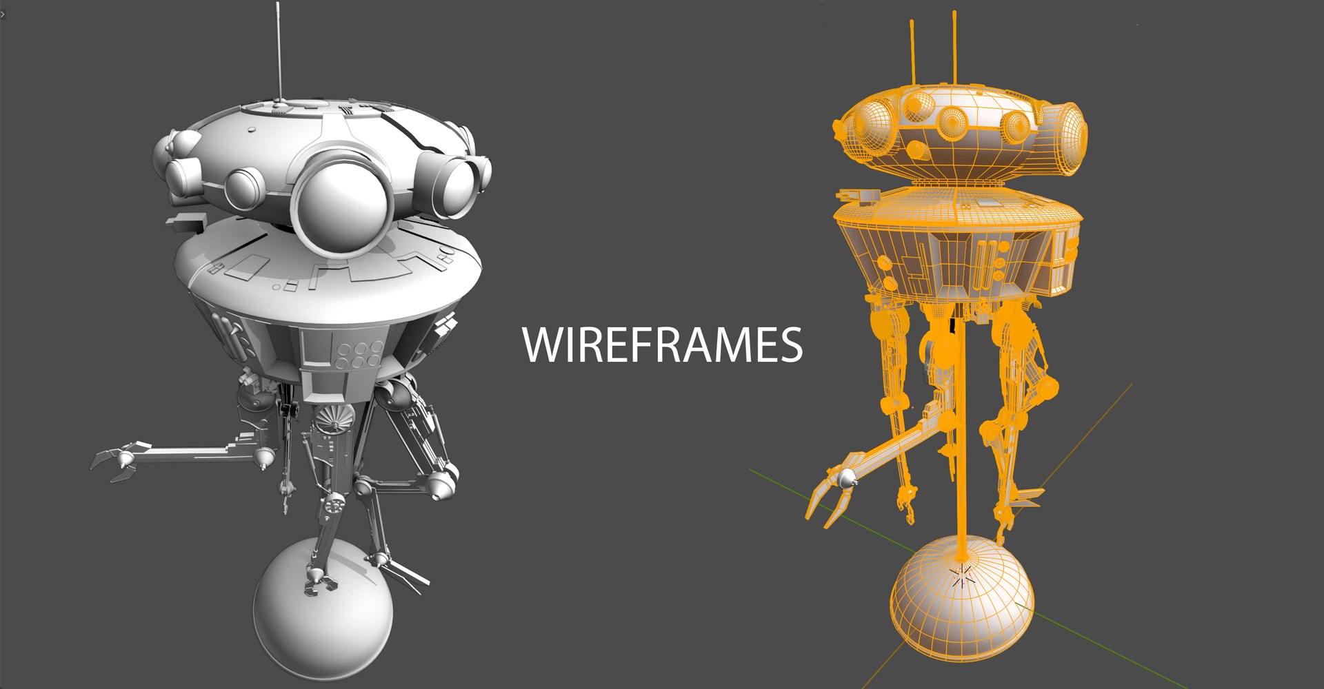 3D Imperial Prob Droid model - TurboSquid 2051422