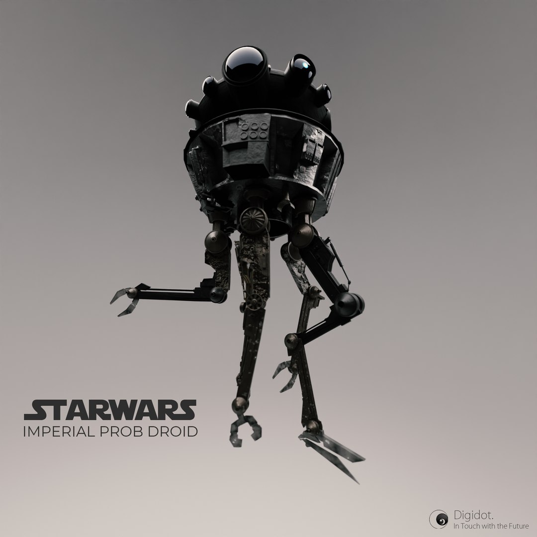 3D Imperial Prob Droid model - TurboSquid 2051422