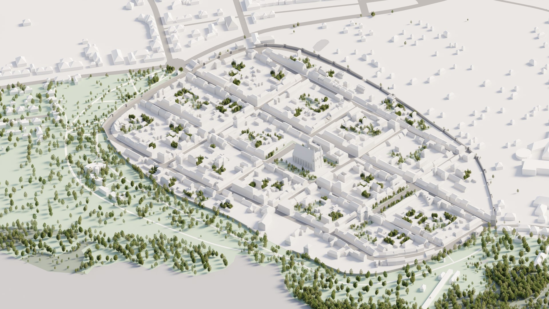 Medieval Town Gransee Model - TurboSquid 1980918