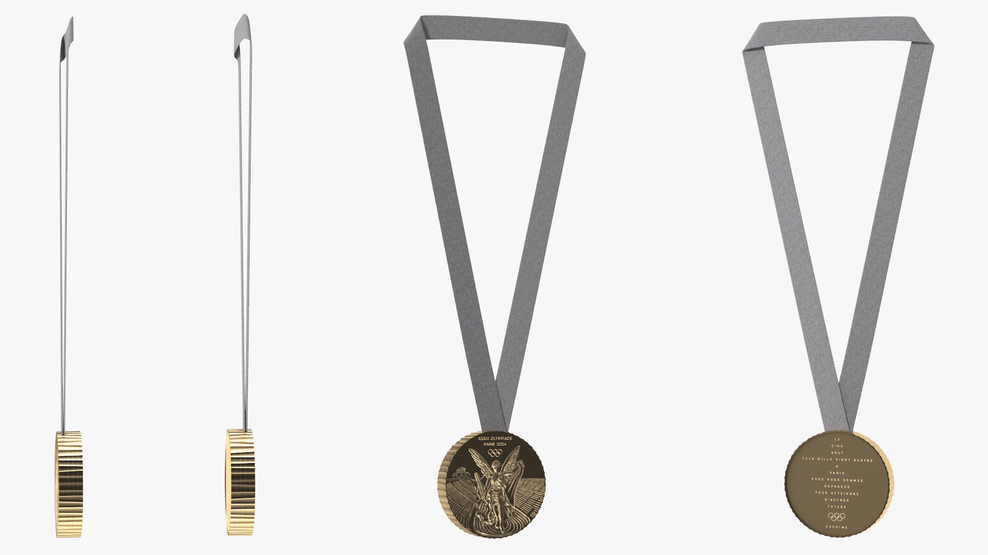 Olympic Gold Medal 2024 3D Model - TurboSquid 2003134