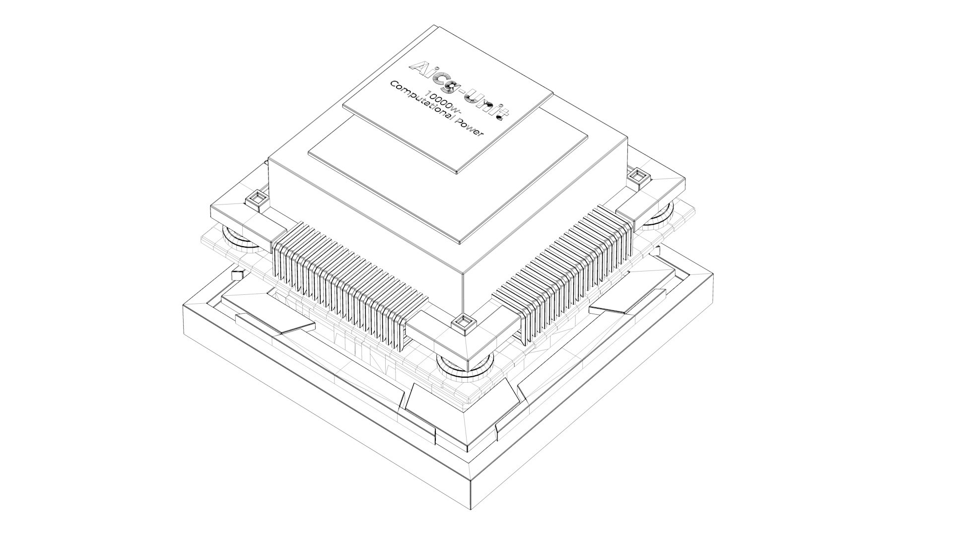 3D C4D Octane CPU Chip And Sci-fi Circuit Board Model - TurboSquid 2142531