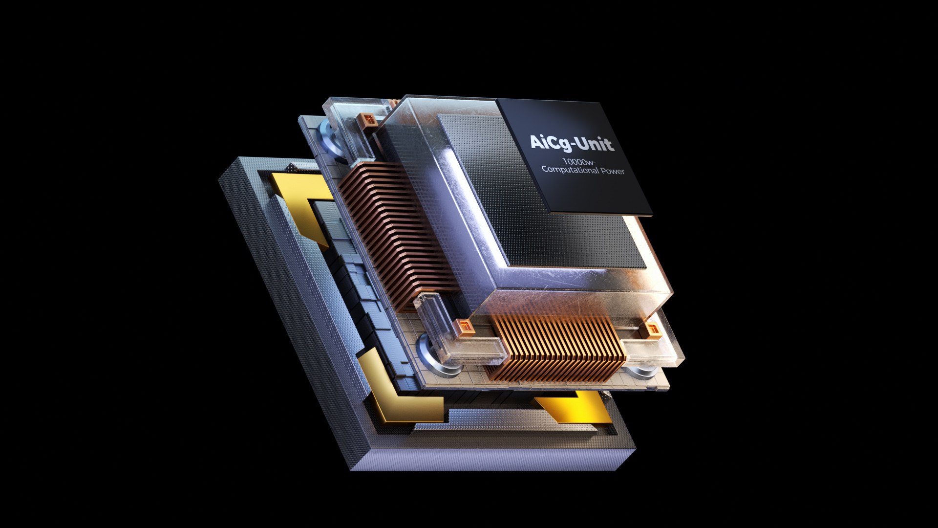3D C4D Octane CPU Chip And Sci-fi Circuit Board Model - TurboSquid 2142531