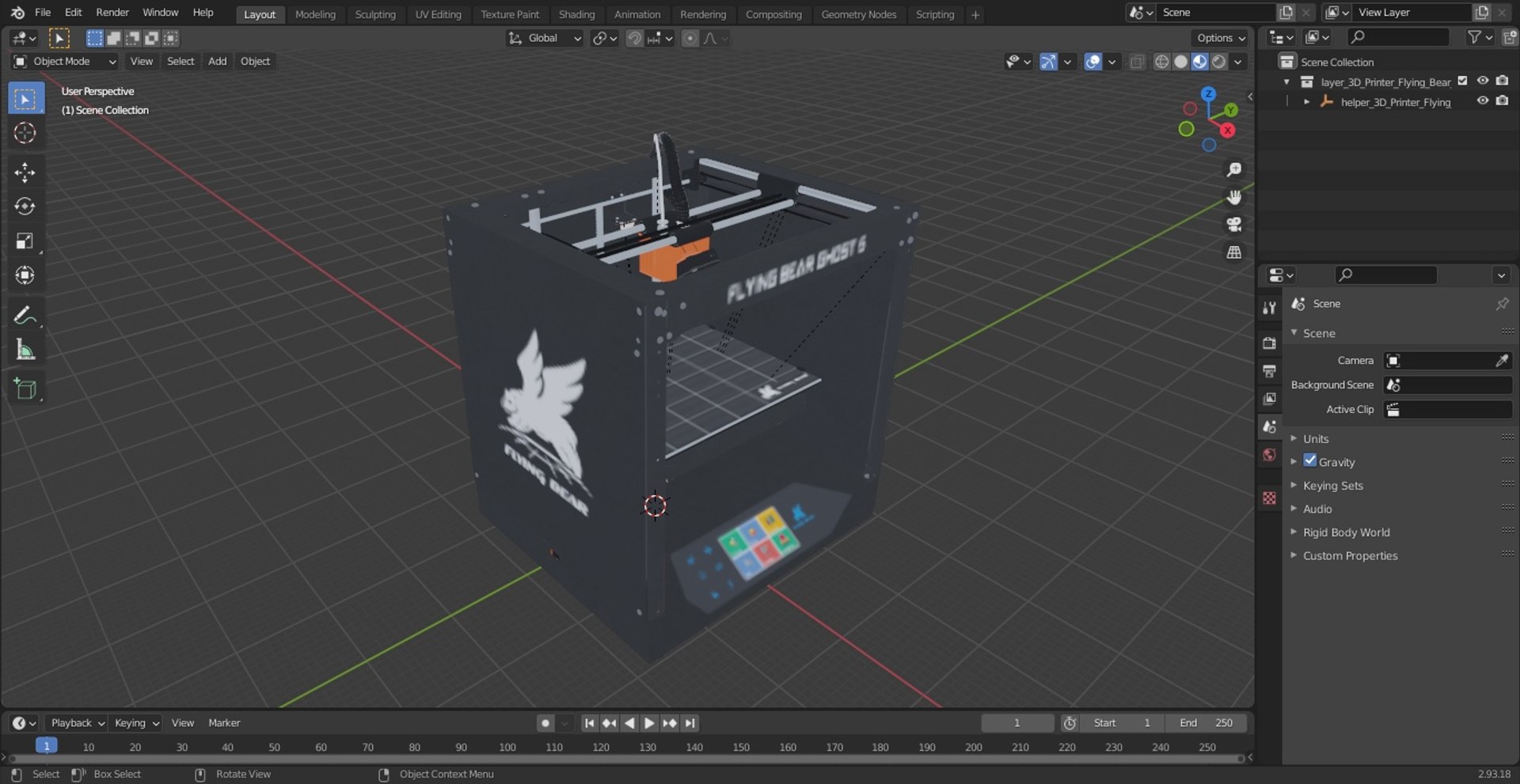 3D Printer Flying Bear Ghost 5 3D model - TurboSquid 2080878