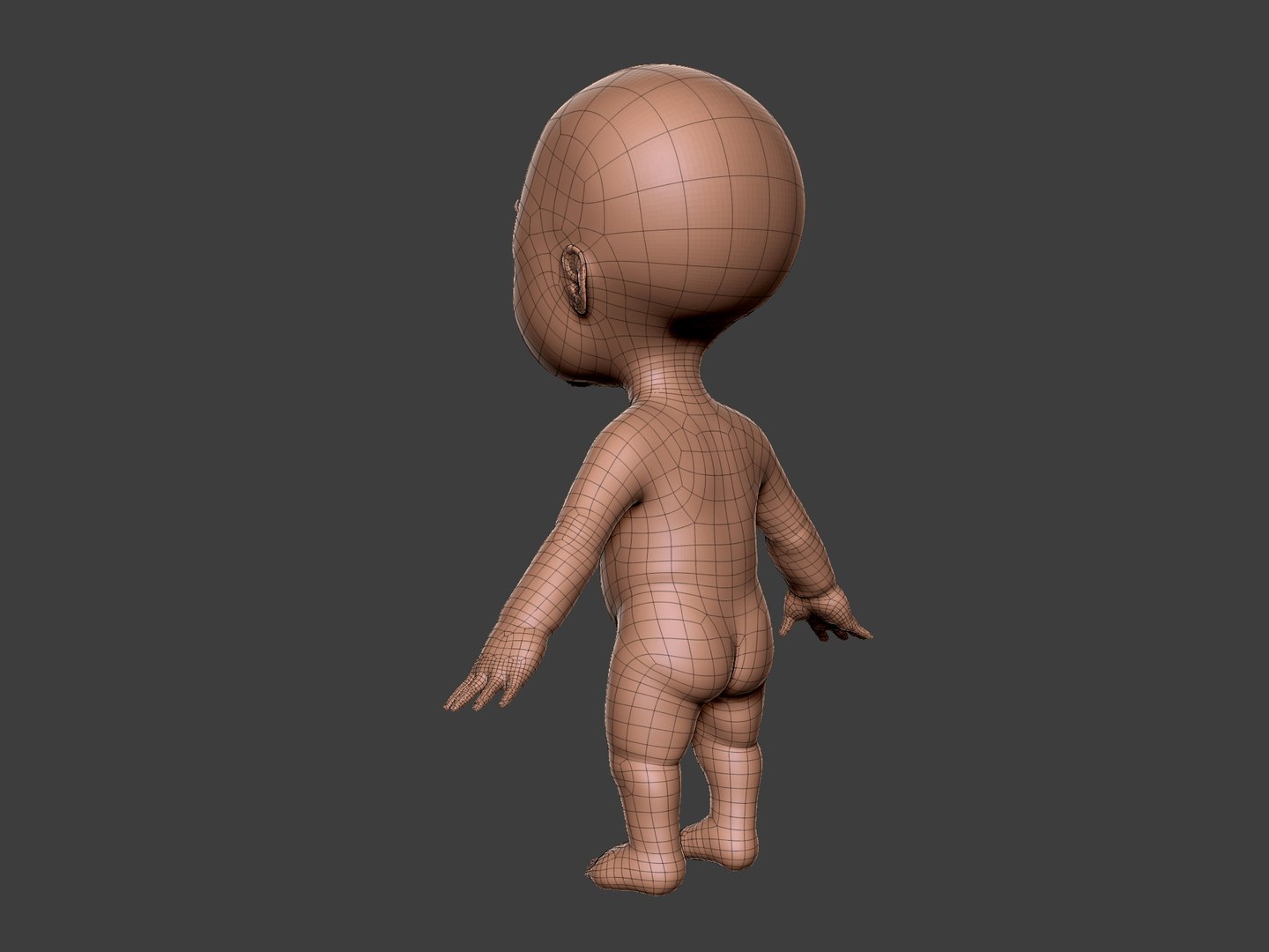 Baby BaseMesh 3D model - TurboSquid 2092619