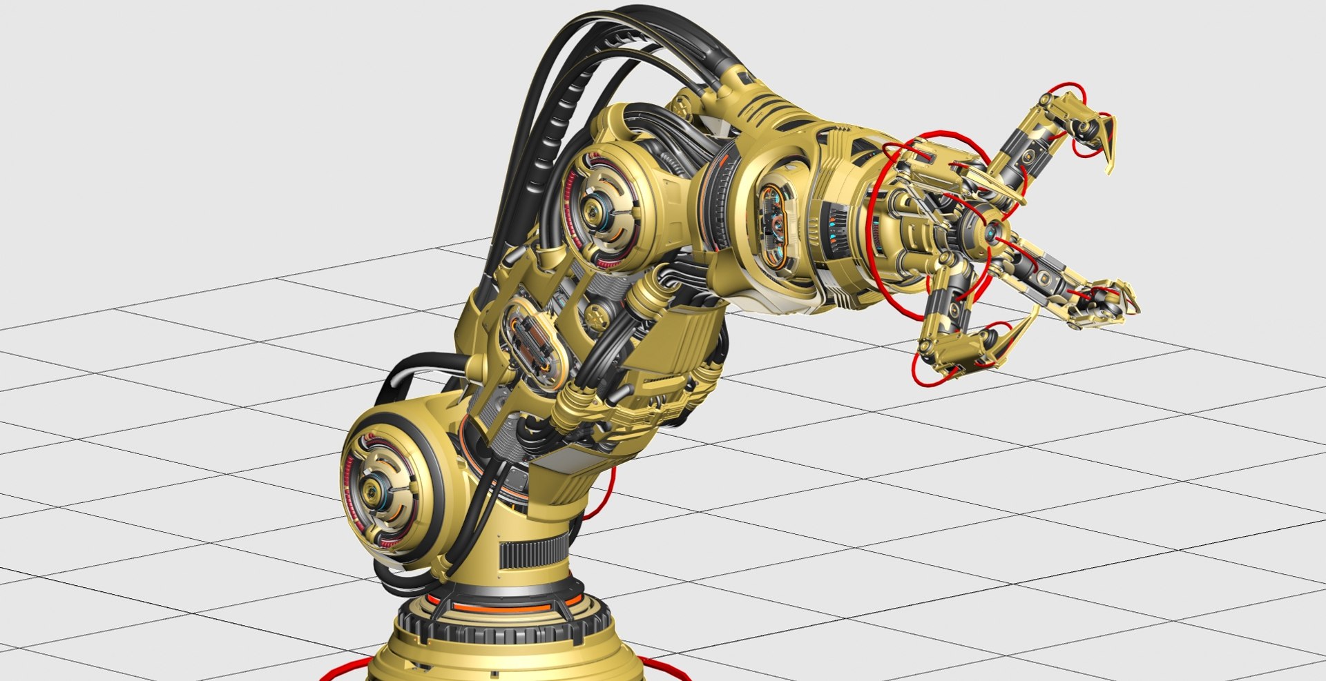 Robotic Arm Advanced - Rigged Model - TurboSquid 2285670