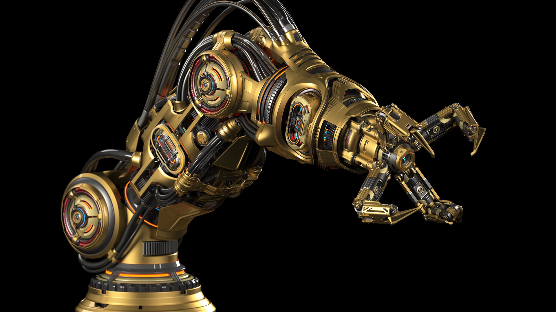 Robotic Arm Advanced - Rigged Model - TurboSquid 2285670