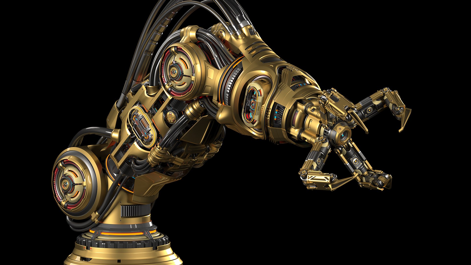 Robotic Arm Advanced - Rigged Model - TurboSquid 2285670
