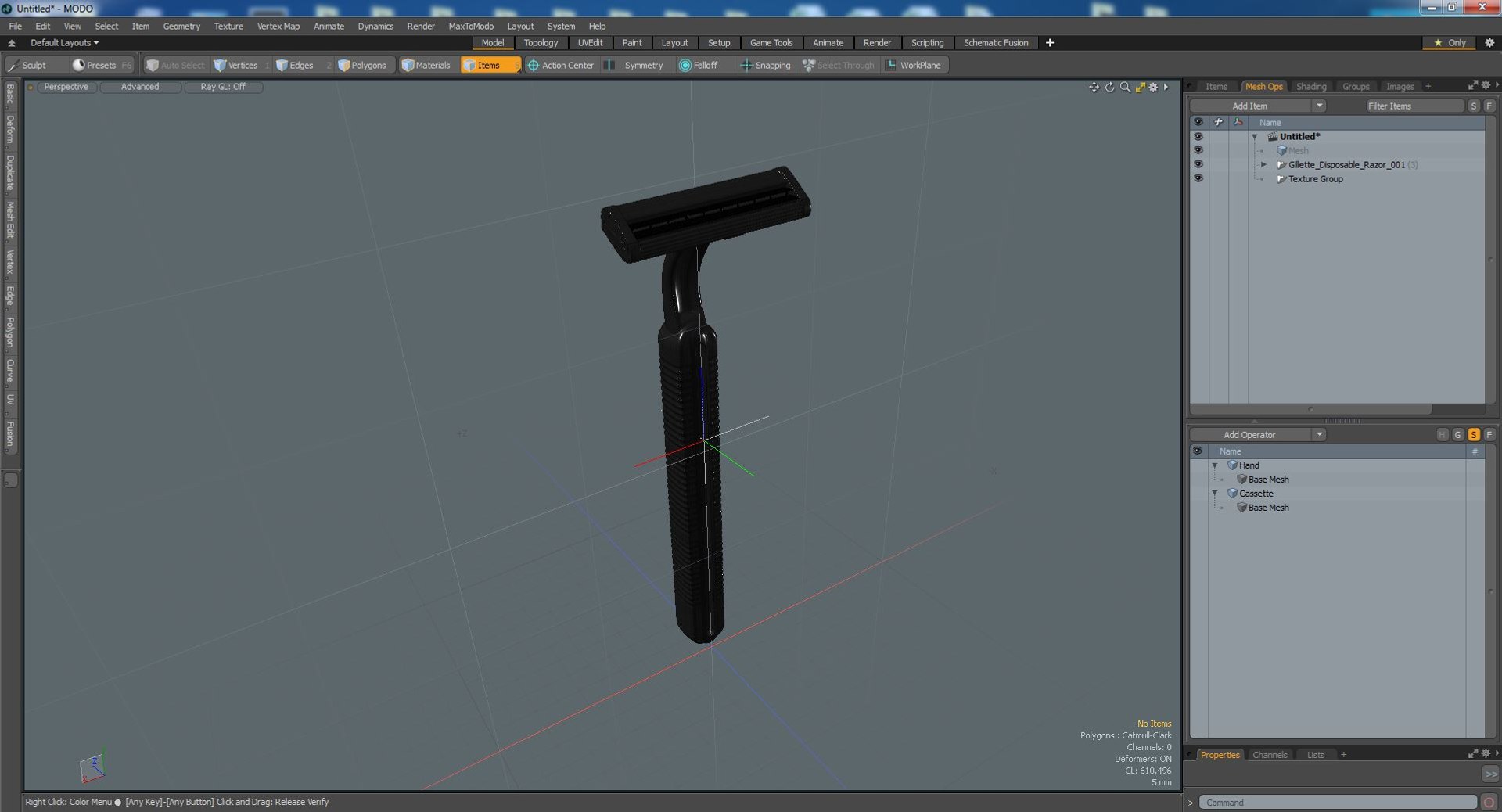 3D Gillette Disposable Razor - TurboSquid 1951721