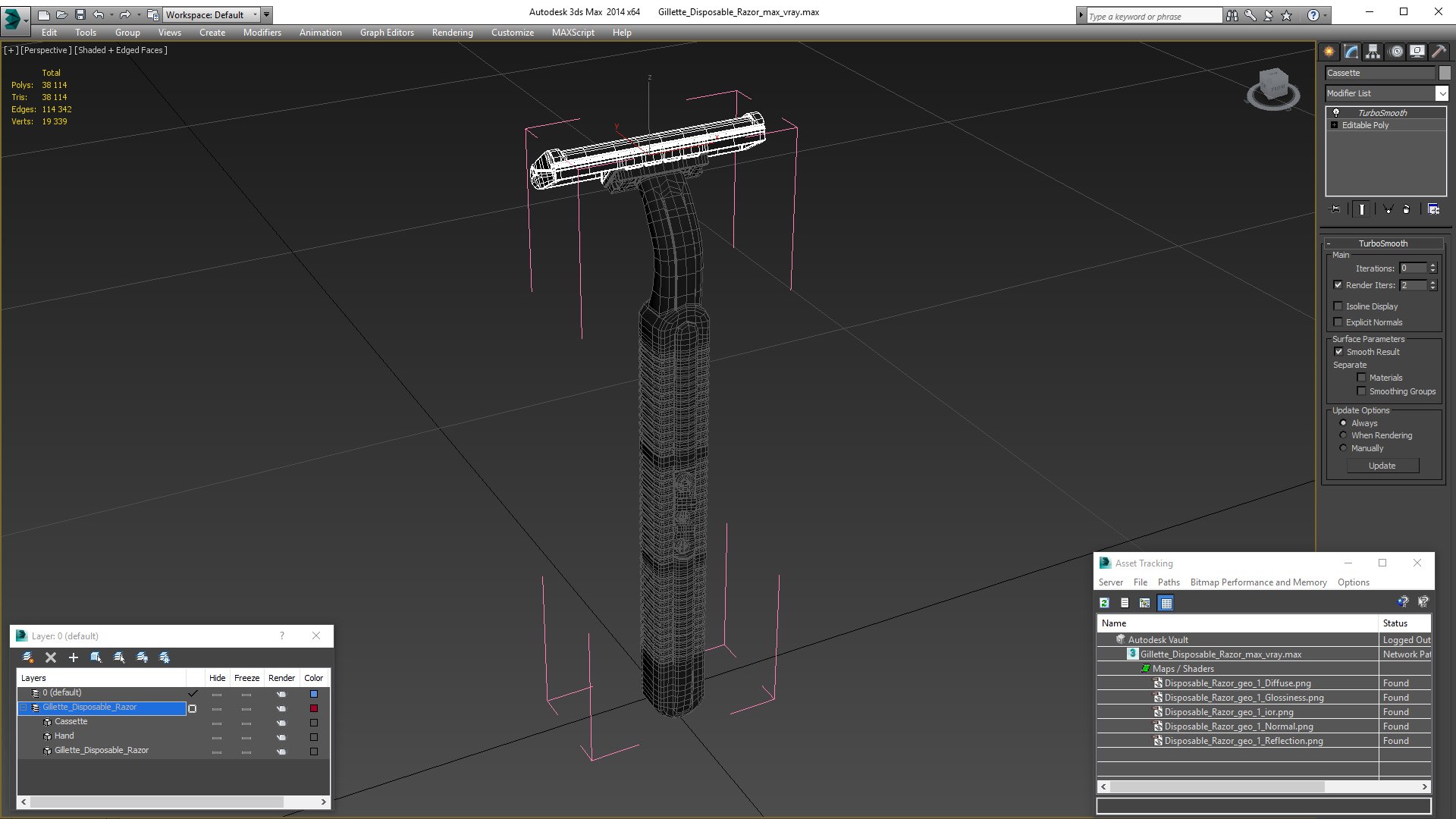 3D Gillette Disposable Razor - TurboSquid 1951721