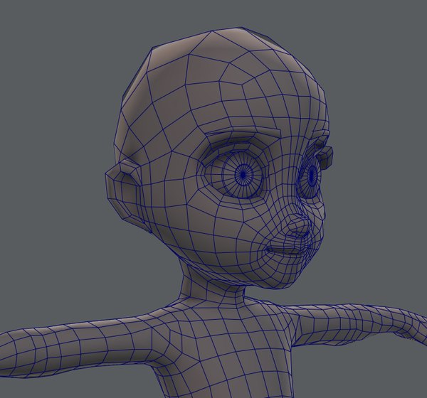 3D base character girl model - TurboSquid 1291521