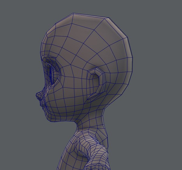 3D base character girl model - TurboSquid 1291521