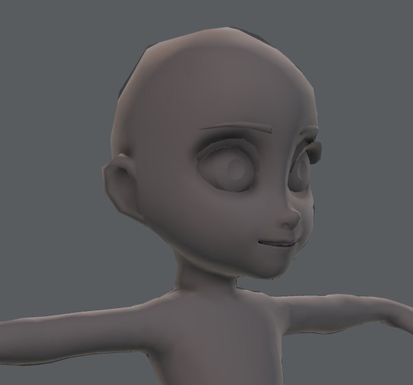 3D base character girl model - TurboSquid 1291521