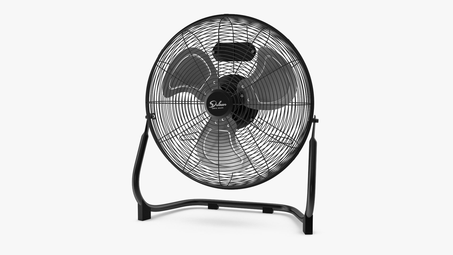 Small Floor Simple Deluxe Fan Black 3D Model - TurboSquid 2115313