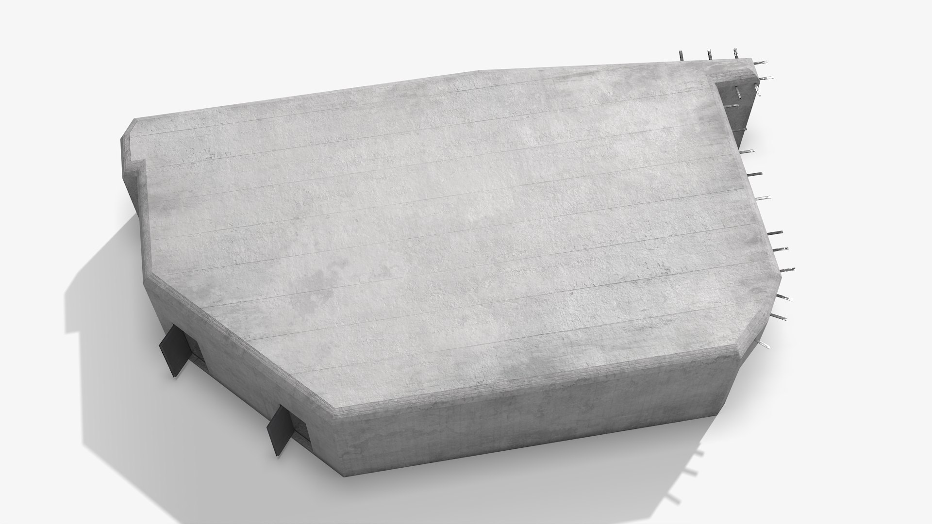 Concrete Military Bunker Structure 3D - TurboSquid 2424578