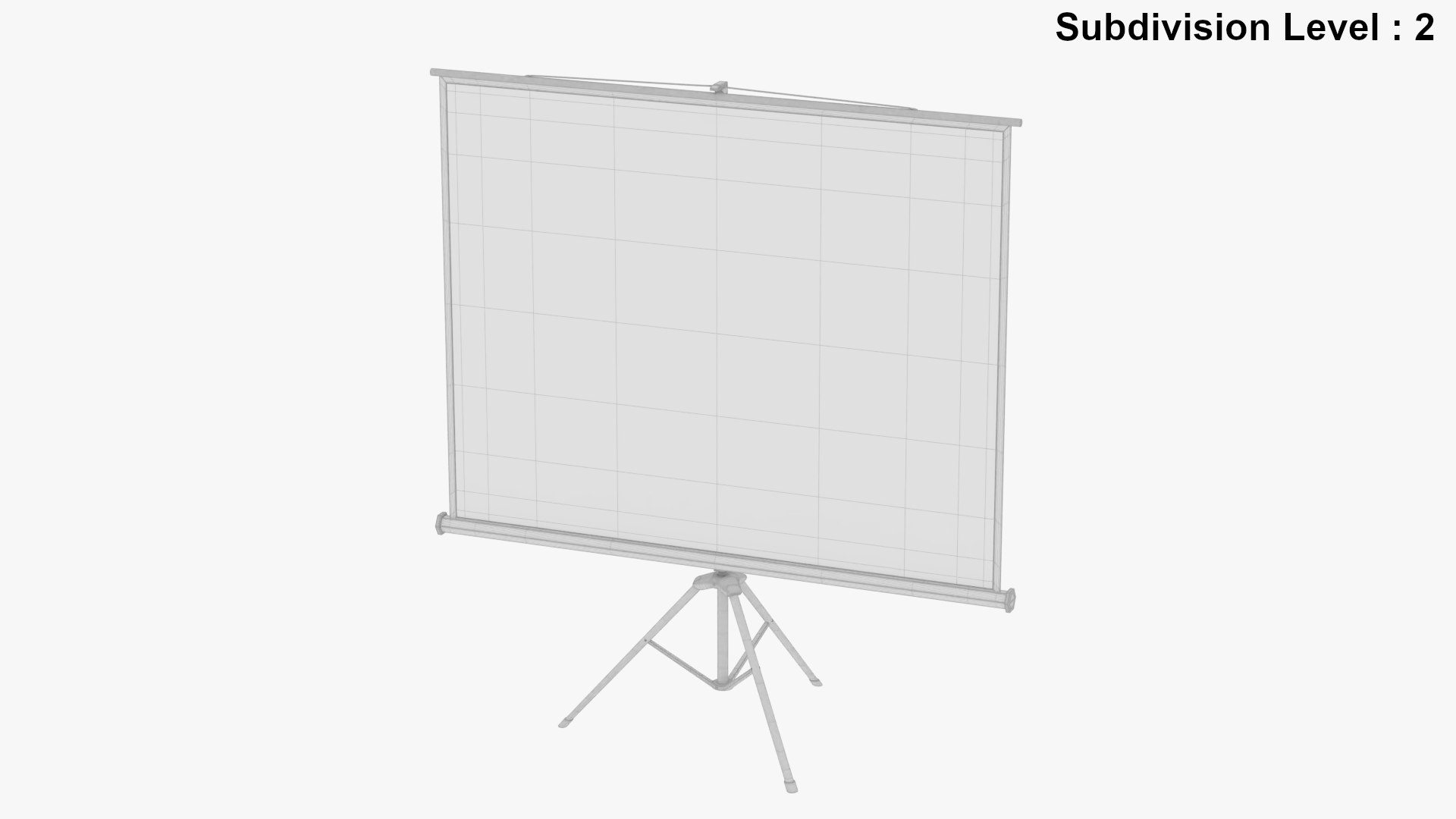 3D Tripod Projector Screen Accessory - TurboSquid 2314424