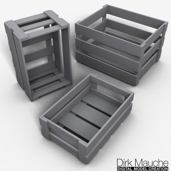 set crates 3d model