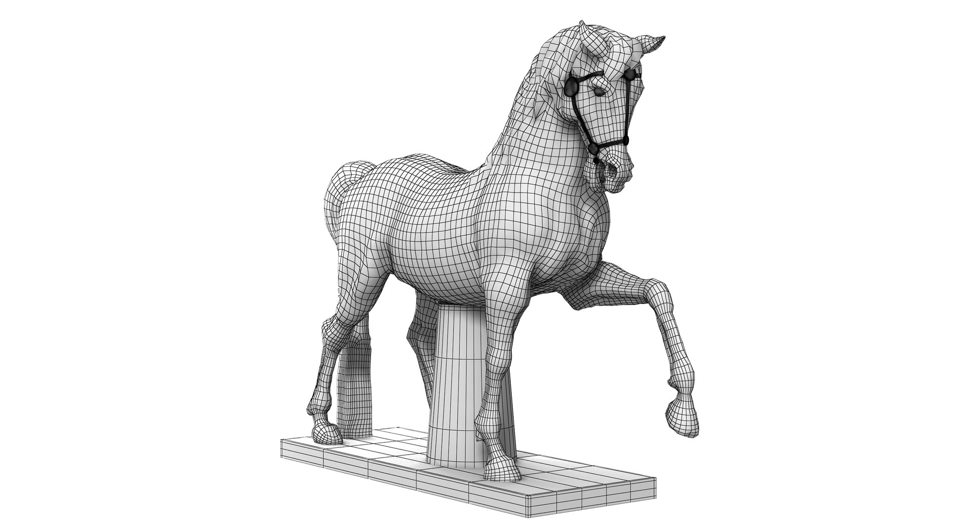 Horse Statue 3d Model