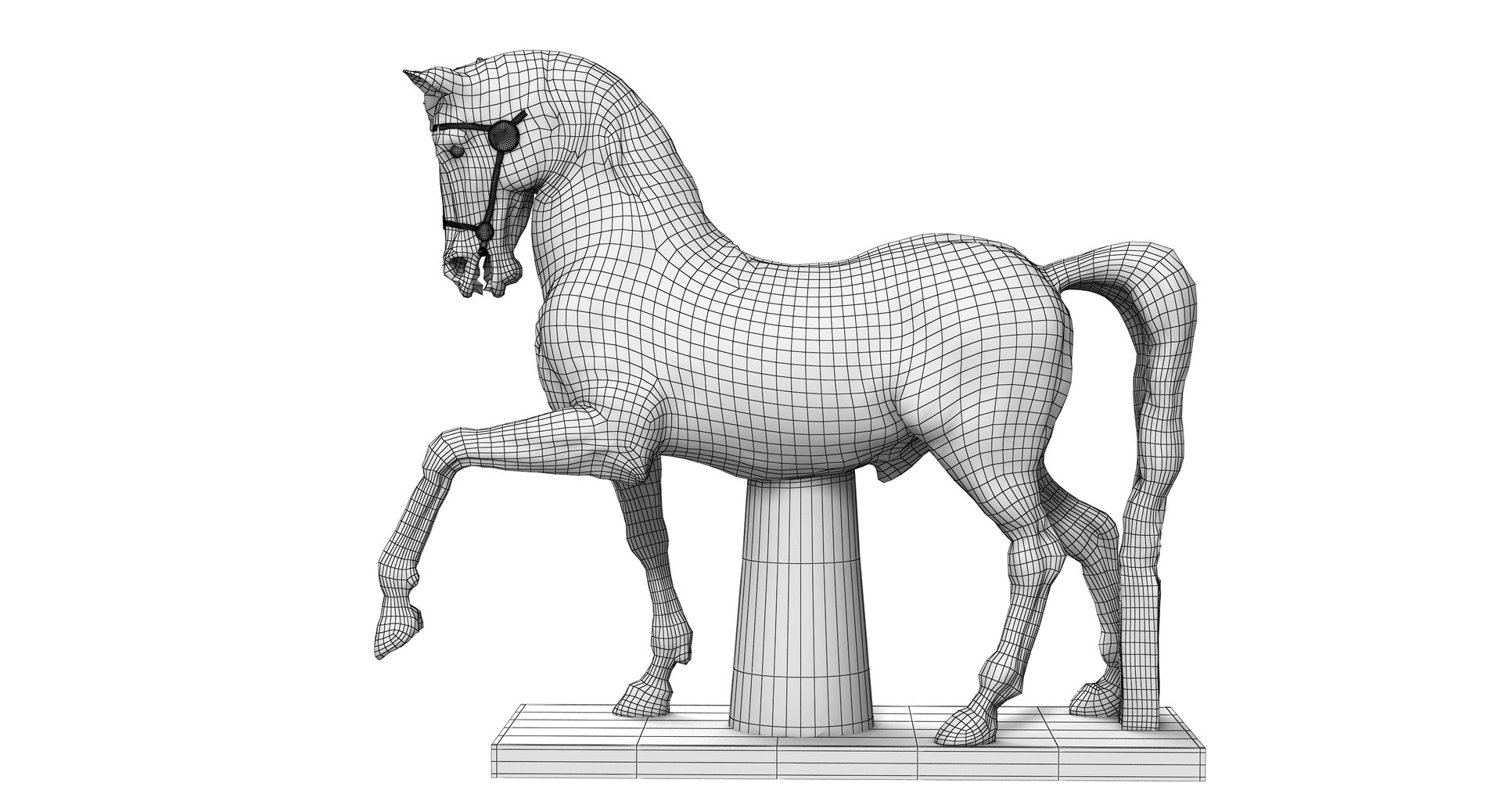 Horse Statue 3d Model