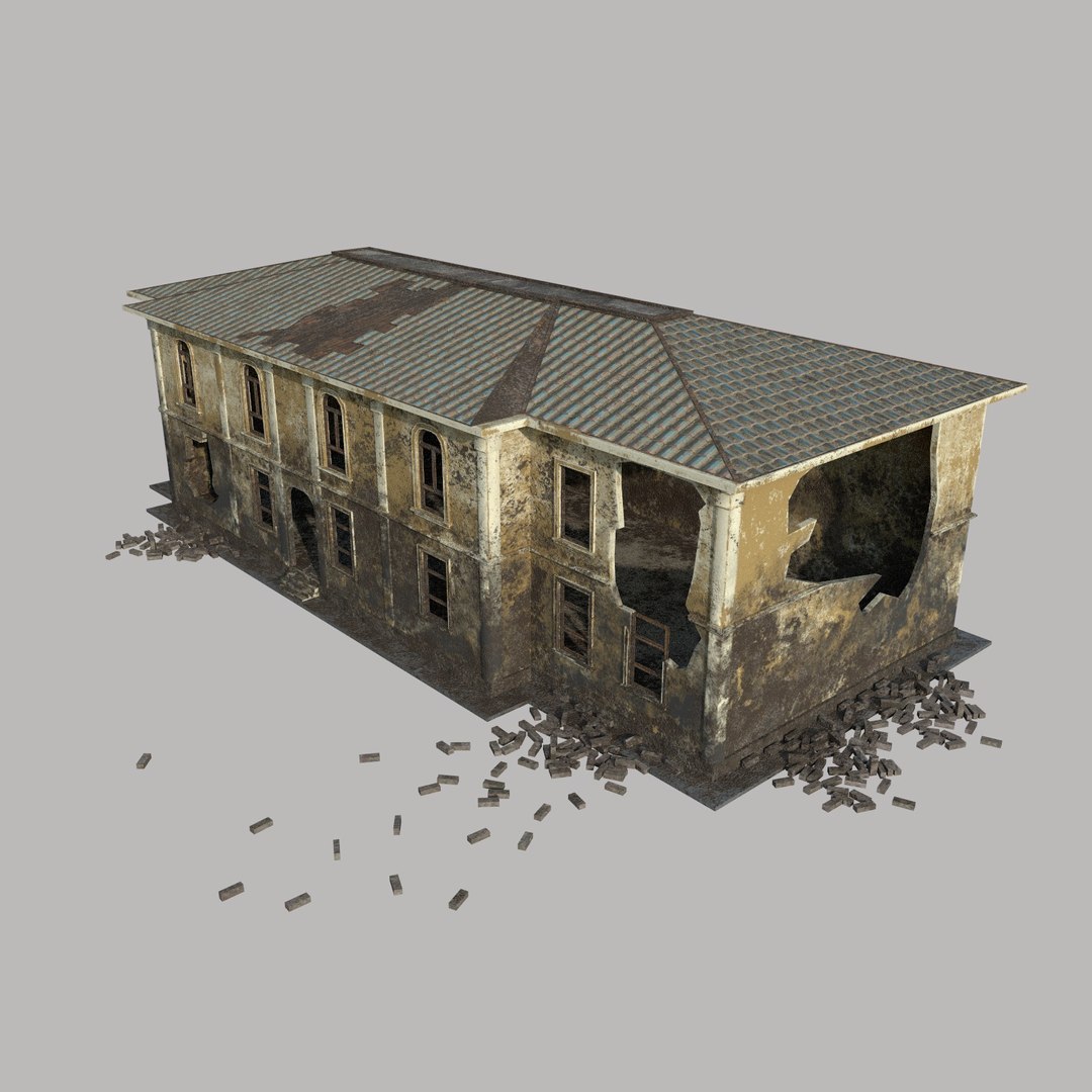 Ruined House Games 3D Model - TurboSquid 1391158