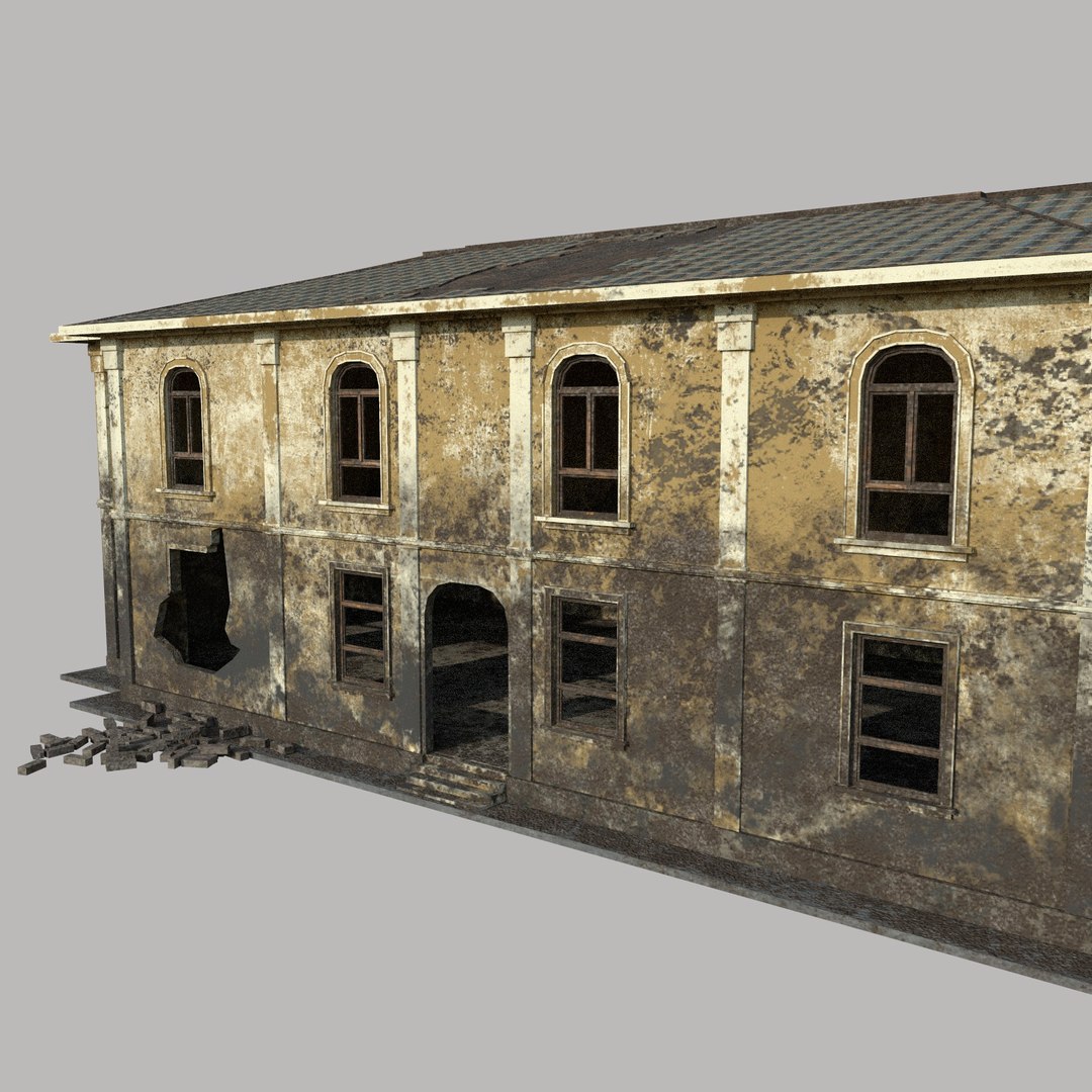 Ruined House Games 3D Model - TurboSquid 1391158