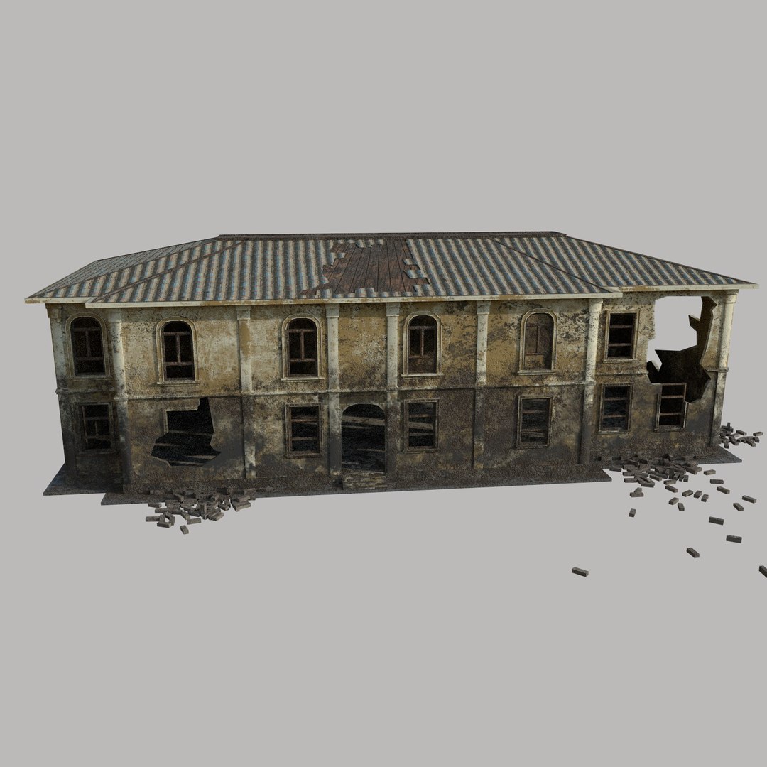 Ruined House Games 3D Model - TurboSquid 1391158