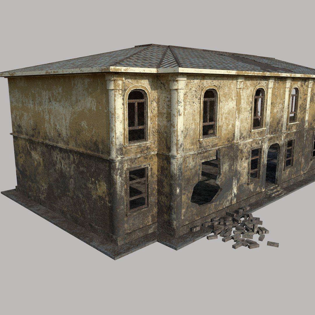 Ruined House Games 3D Model - TurboSquid 1391158