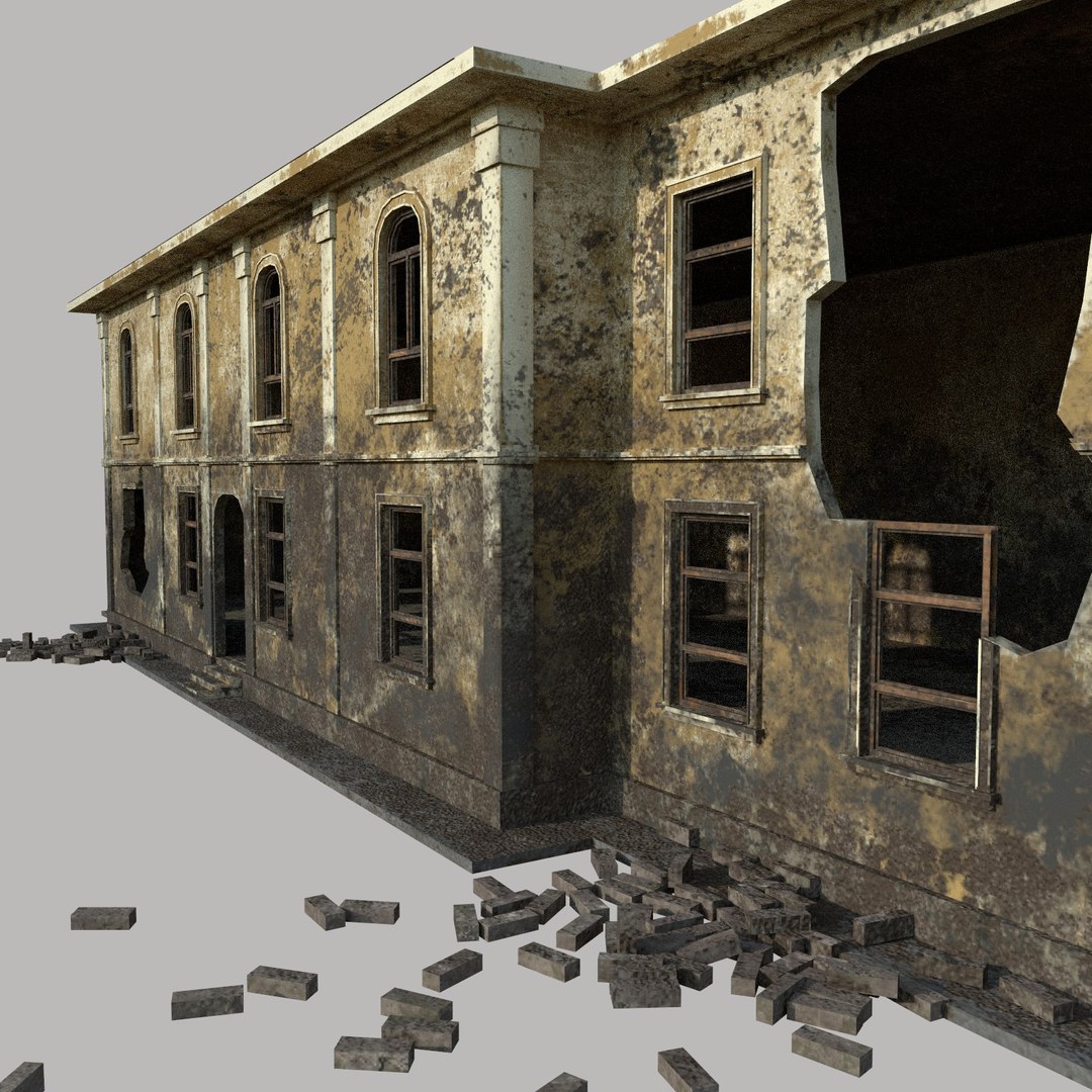 Ruined House Games 3D Model - TurboSquid 1391158
