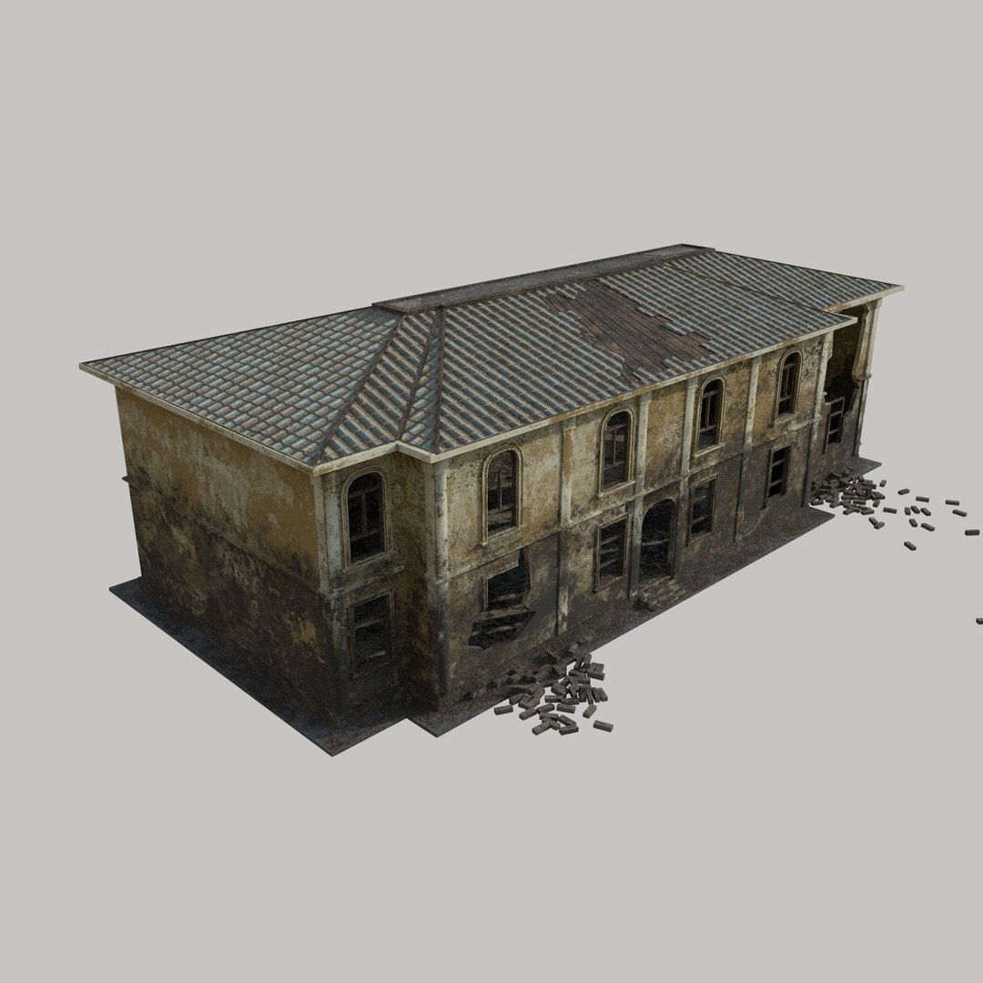 Ruined House Games 3D Model - TurboSquid 1391158